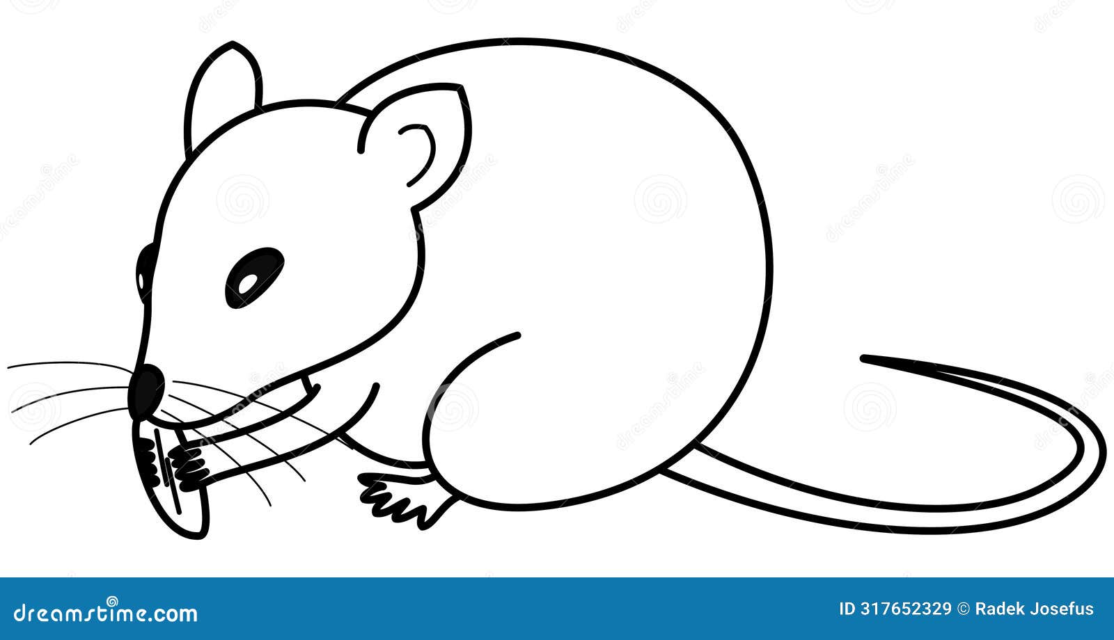Rodent Symbol - House Mouse Eats Food Stock Illustration - Illustration ...