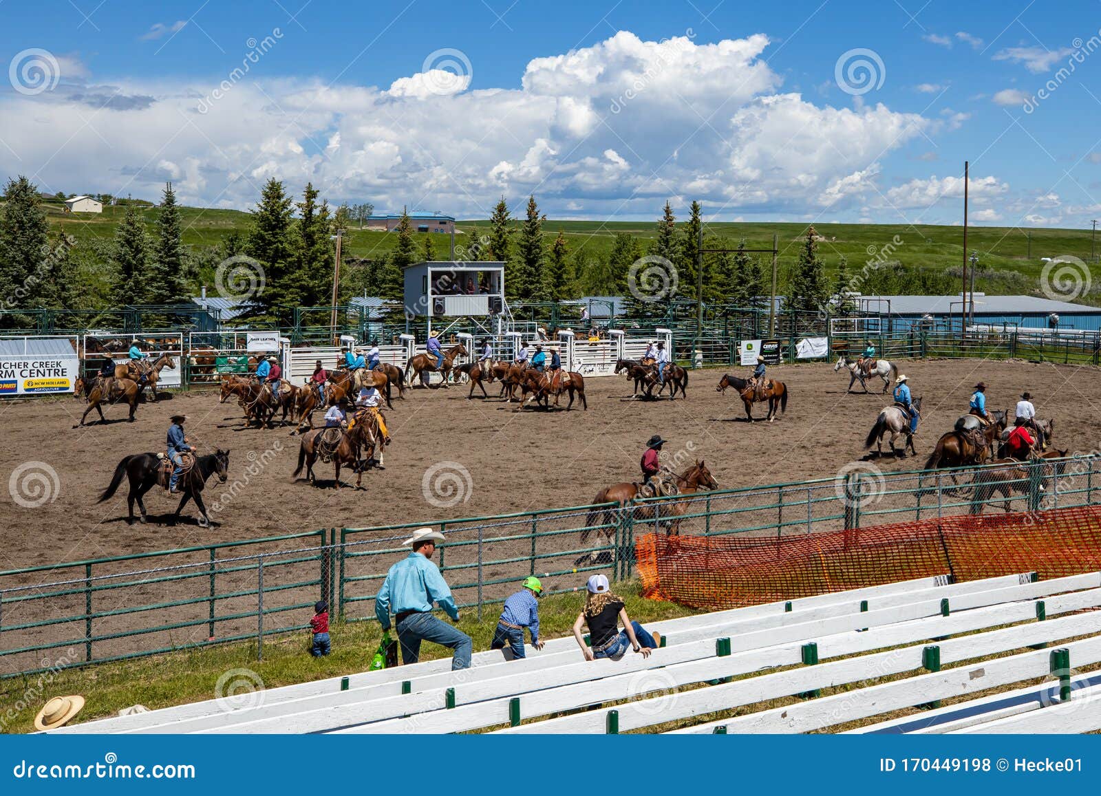 Rodeo Bronco Riding in Pincher Creek Canada Editorial Stock Photo ...