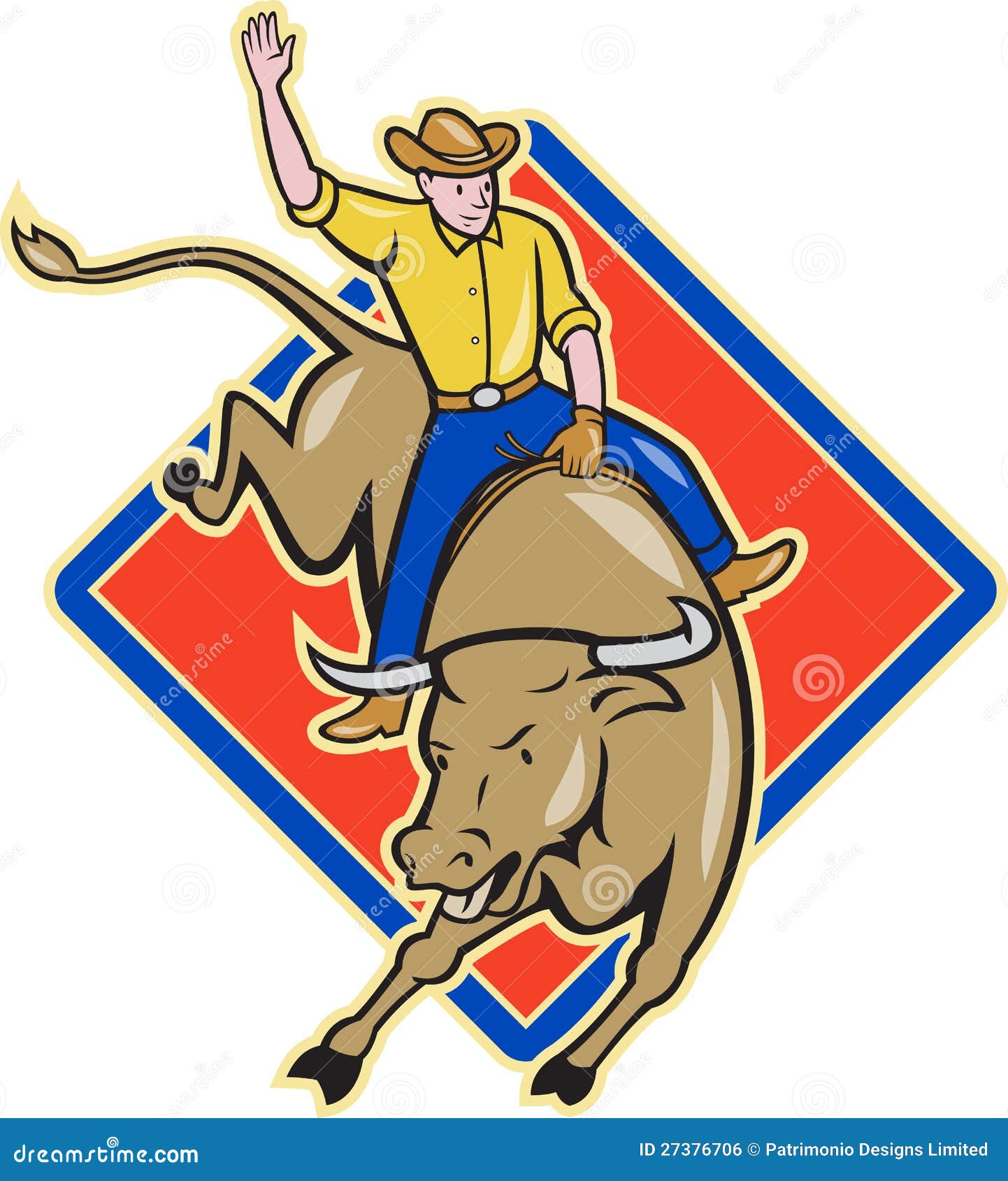 Rodeo Clown Silhouette