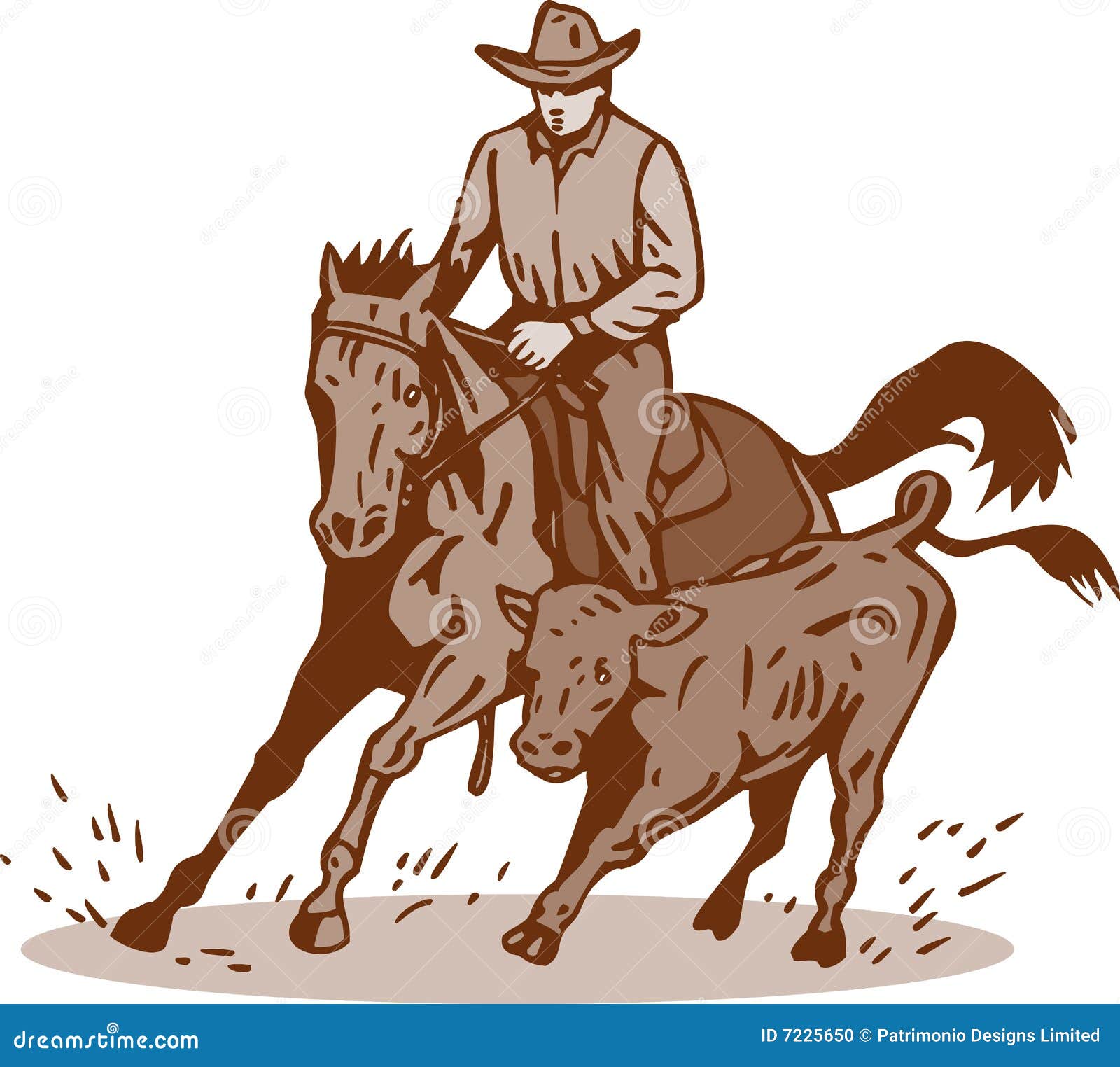 Horse Cutting Competition Vector Illustration | CartoonDealer.com #85558454