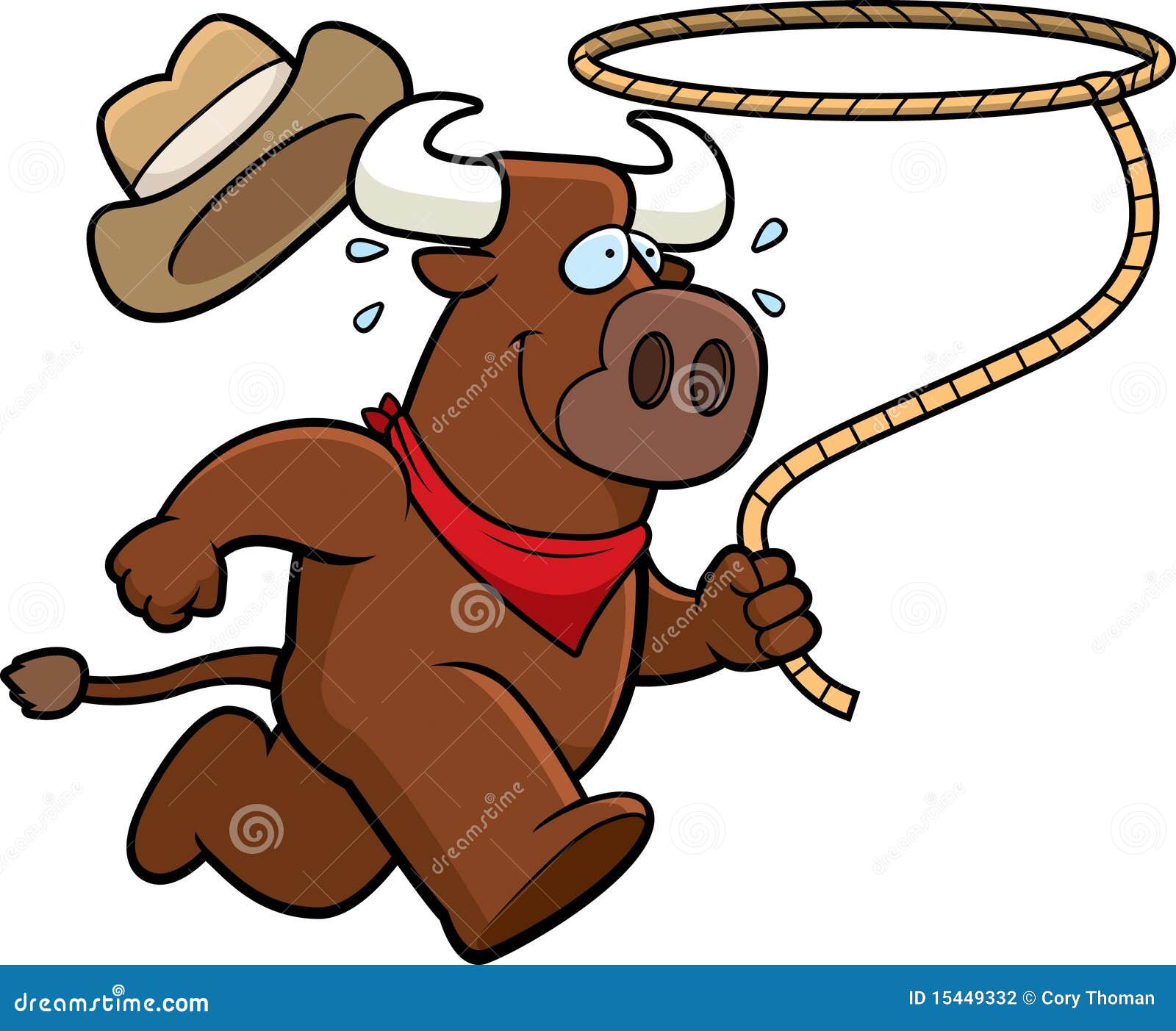 Rodeo de Bull ilustración del vector. Ilustración de ranchero - 15449332