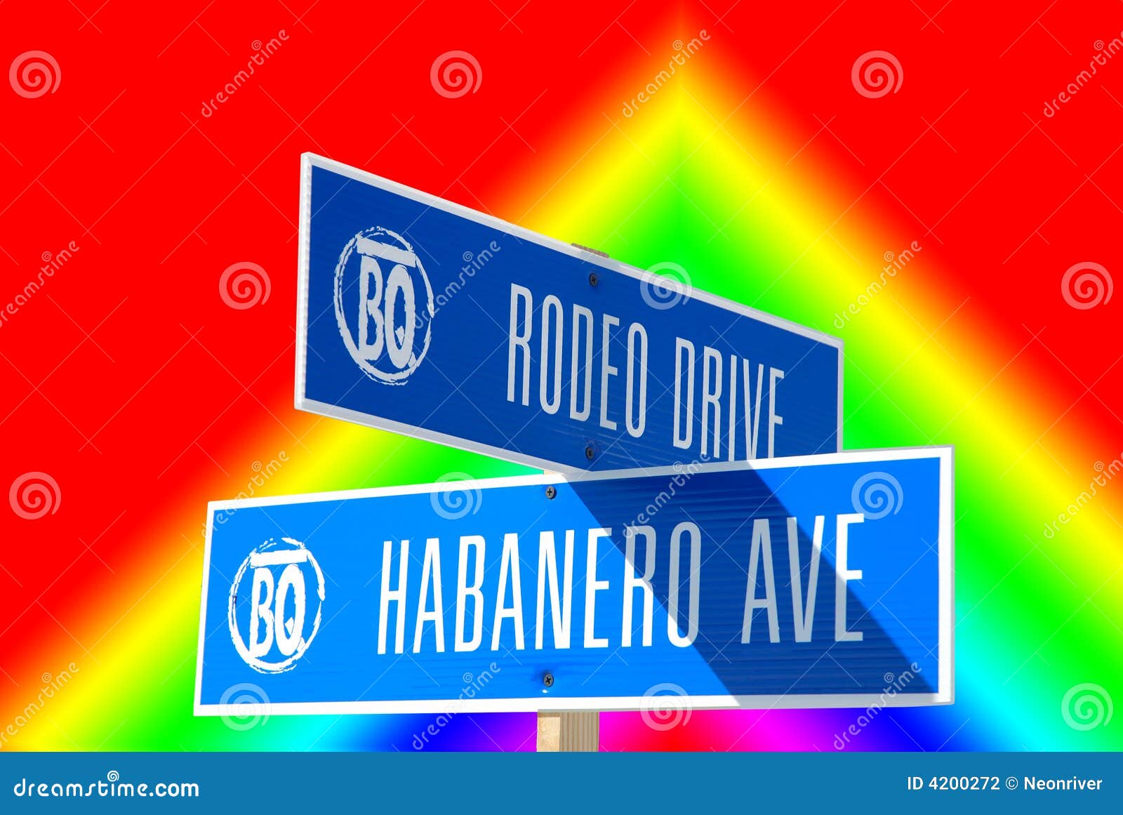 Rodeo Drive stock photo. Image of habanero, sign, cowboys - 4200272