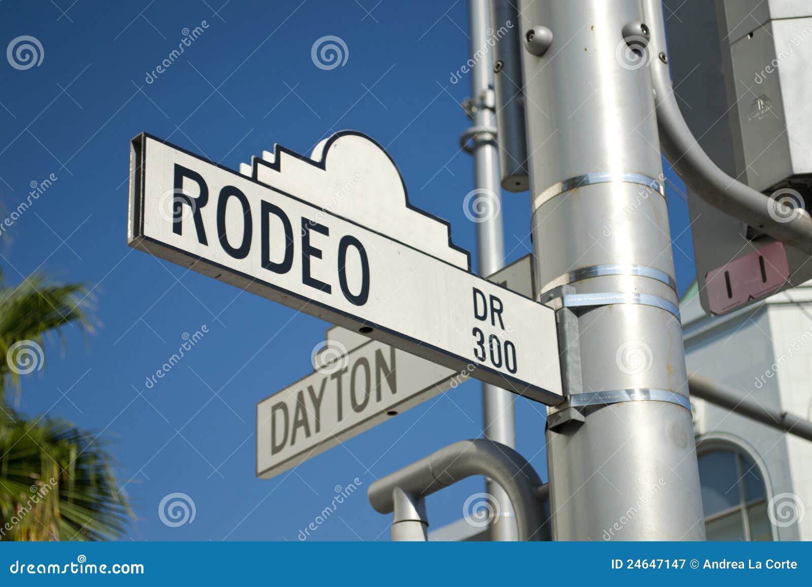 Rodeo Drive Sign by Hollywood Editorial Photography - Image of urban ...