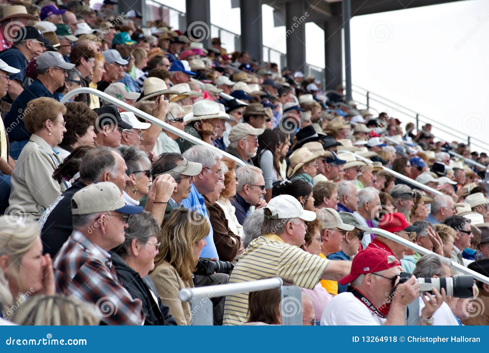 Rodeo fans editorial stock photo. Image of rodeo, crowd - 13264918