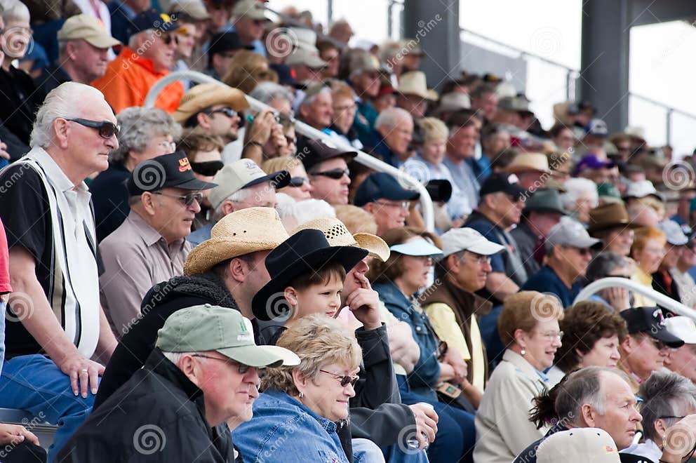 Rodeo fans editorial stock photo. Image of horizontal - 13264923