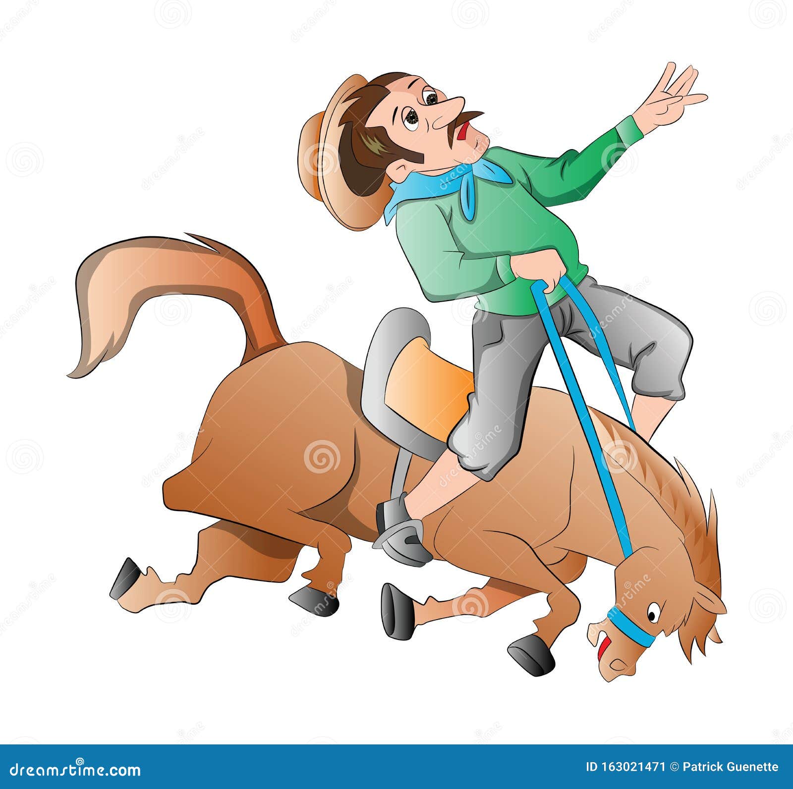 Rodeo, illustration stock vector. Illustration of people - 163021471