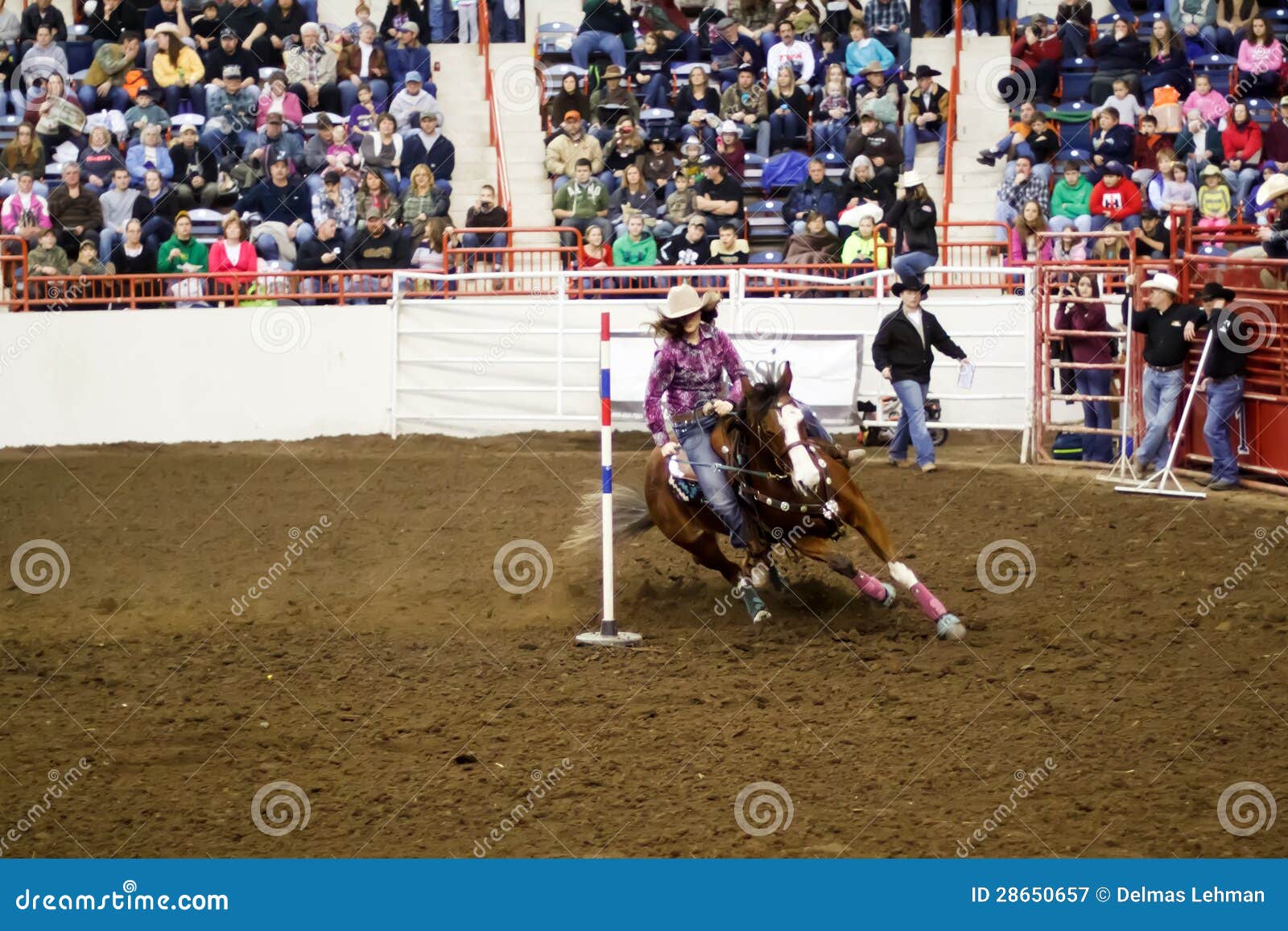 Rodeo Pole Bending editorial photography. Image of farm - 28650657