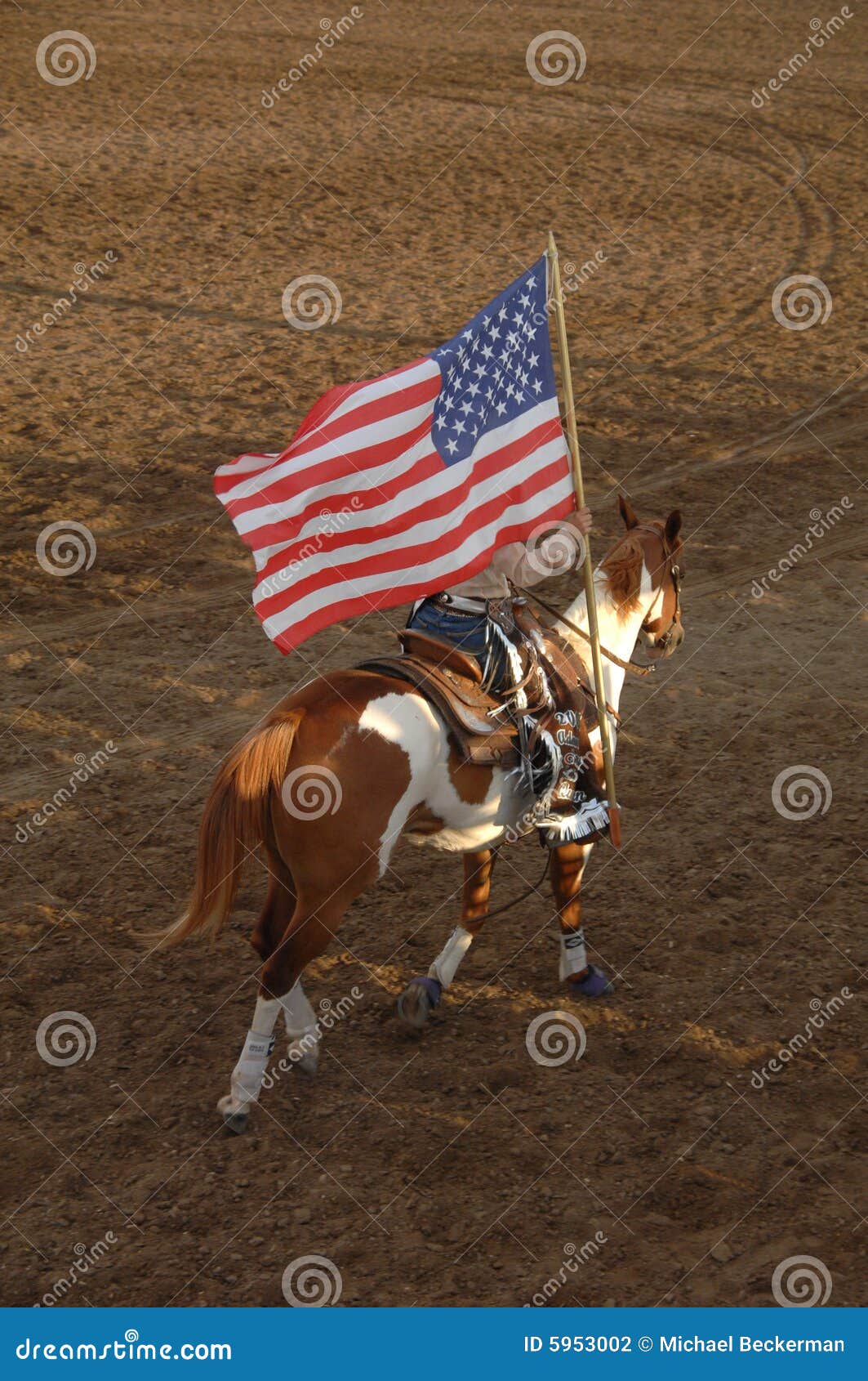 Rodeo Queen with Flag stock photo. Image of ceremony, honor - 5953002