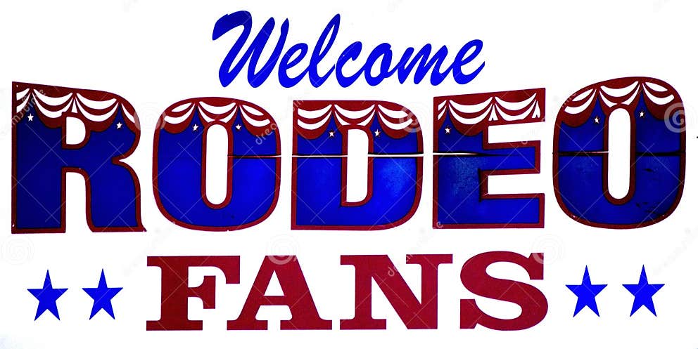 Rodeo Sign stock image. Illustration of visual, printed - 1875835