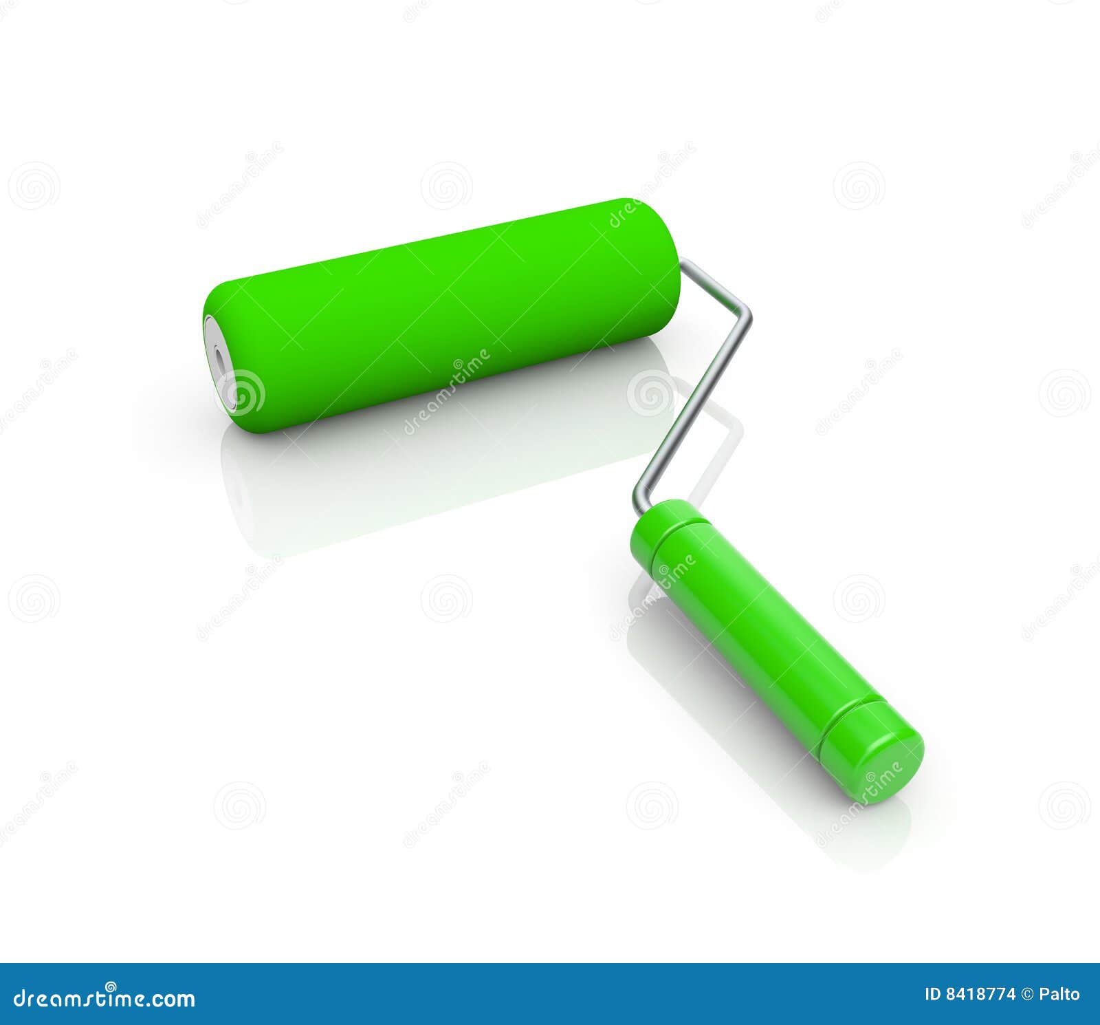 Rodillo. Icono 3d Imagen. Imagen: 8418774