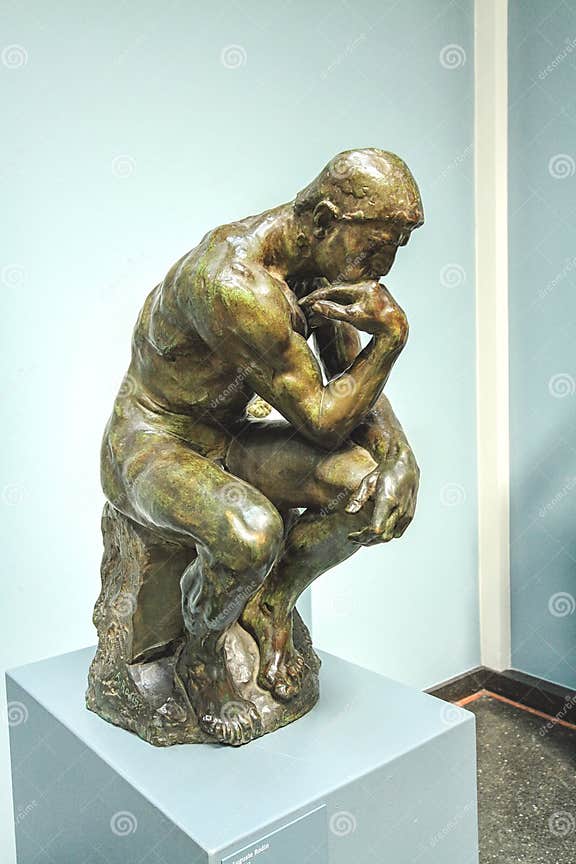Rodin-` s der Denker redaktionelles stockfoto. Bild von kultur - 90440333