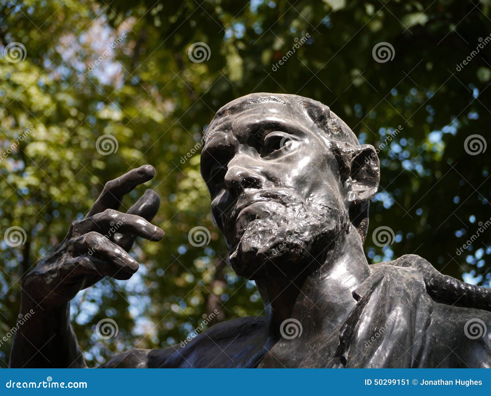 Rodin Statue photo éditorial. Image du homme, auguste - 50299151