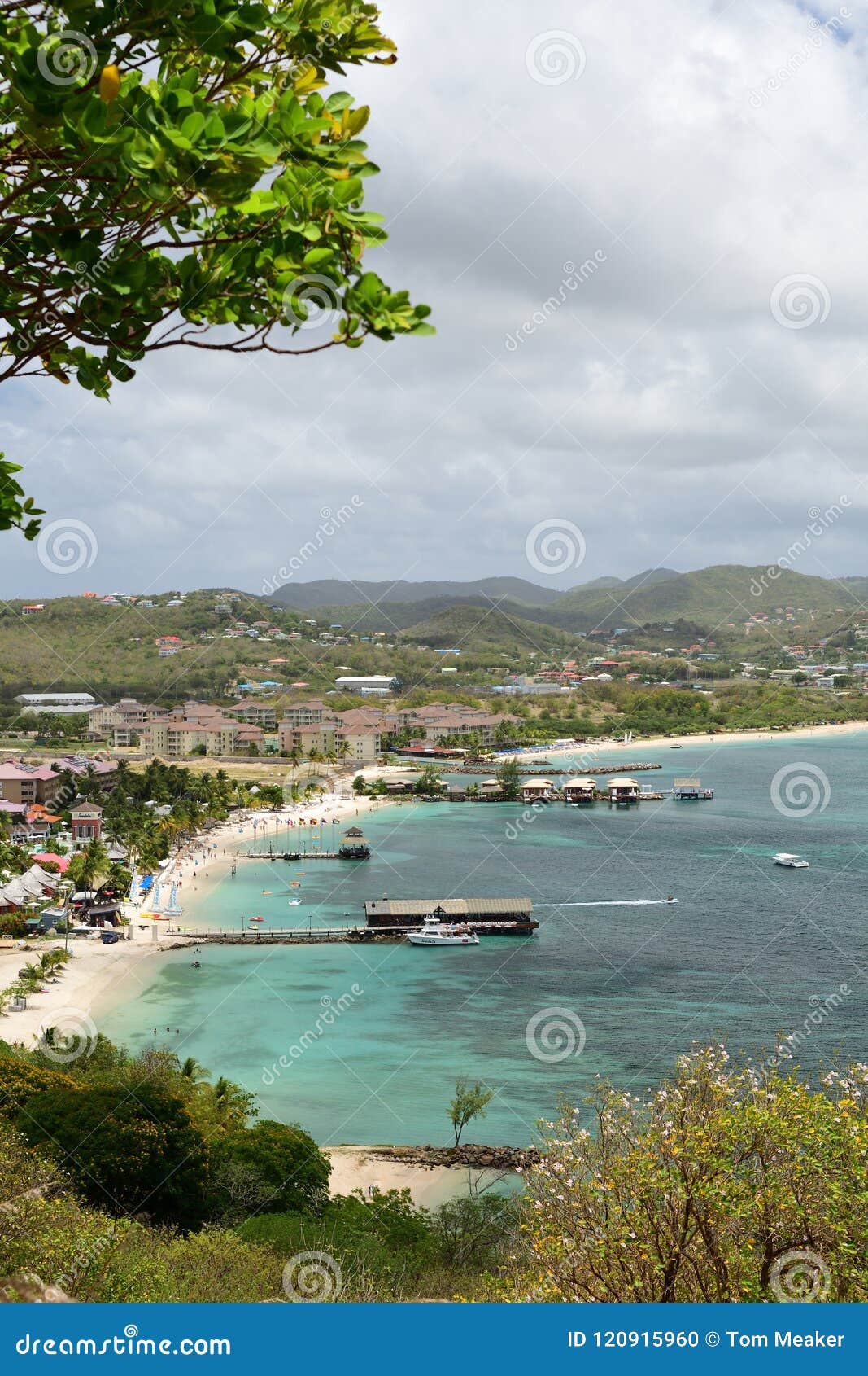 Rodney bay stock photo. Image of rodney, scenery, tropical - 120915960