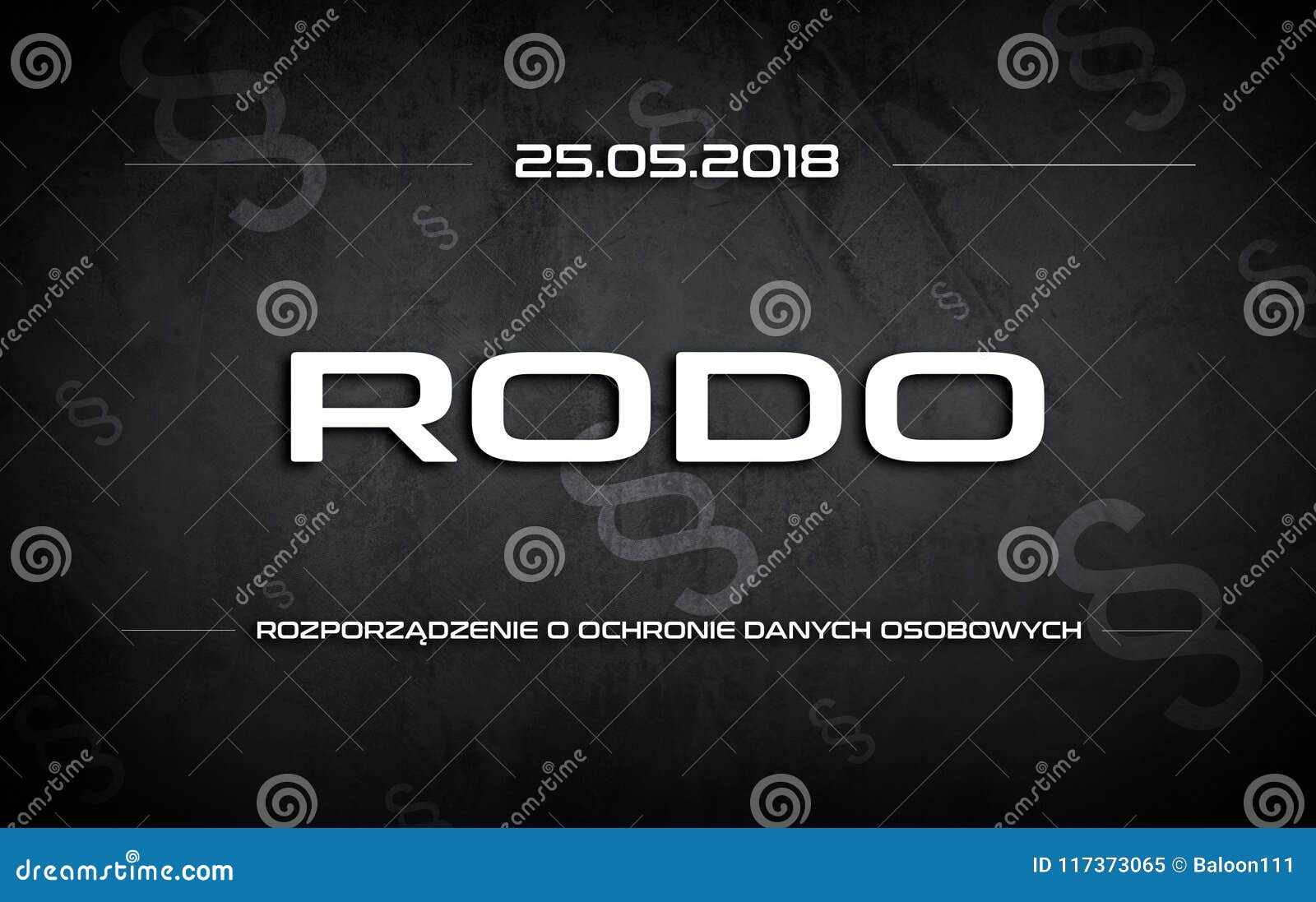 RODO sign stock illustration. Illustration of tech, sign - 117373065