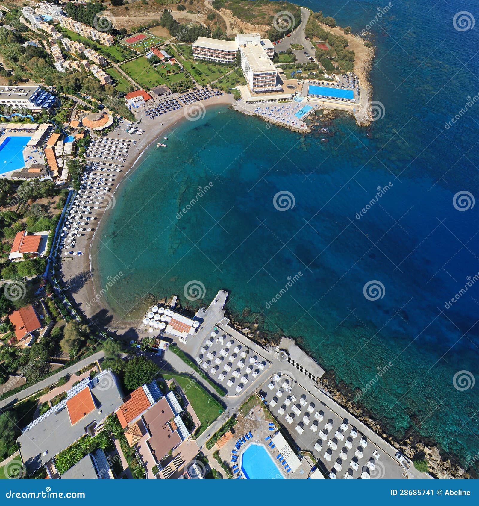 Rodos stock image. Image of waves, aerophotos, island - 28685741