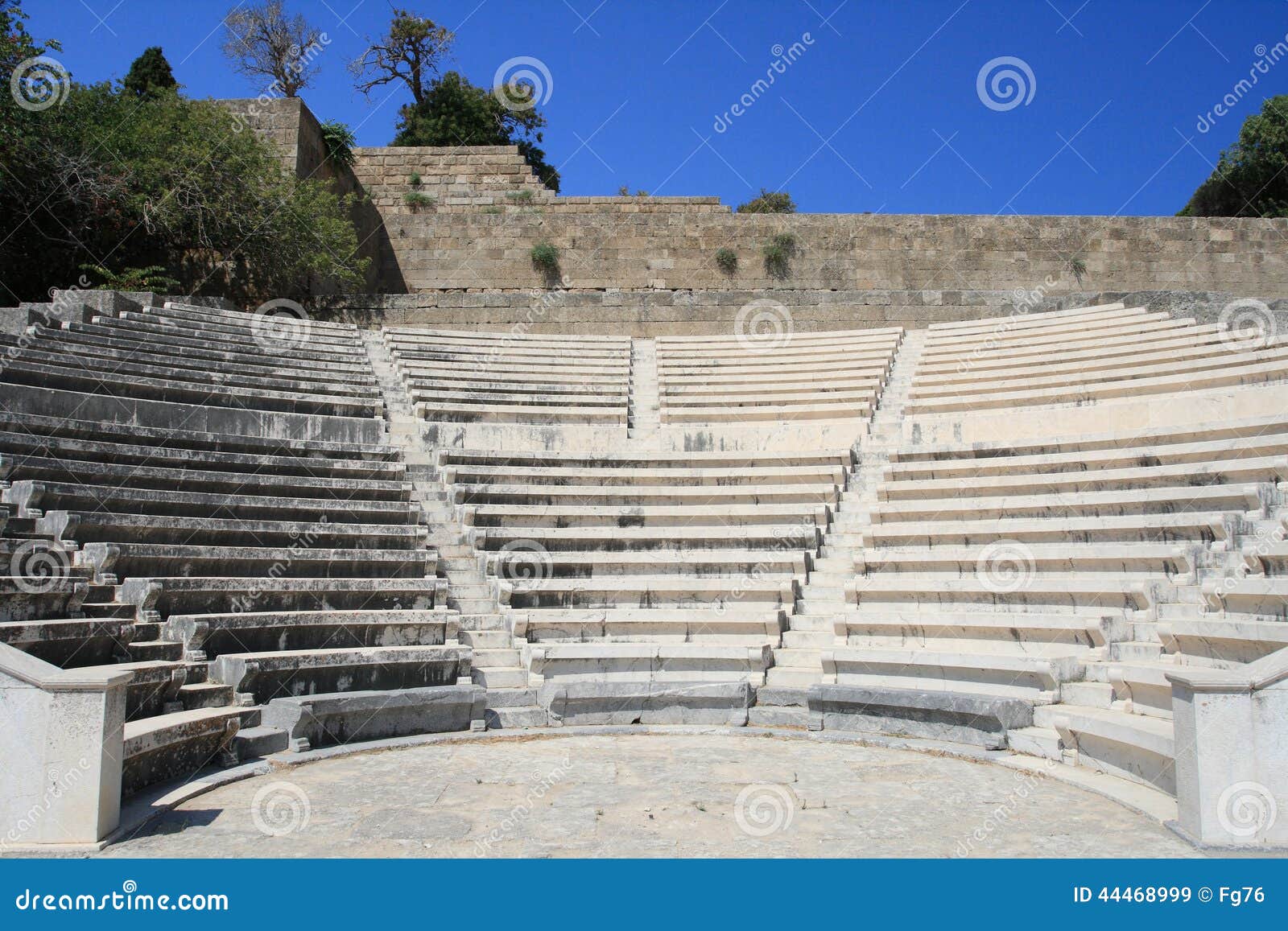 Rodos - acropolis stock image. Image of architecture - 44468999