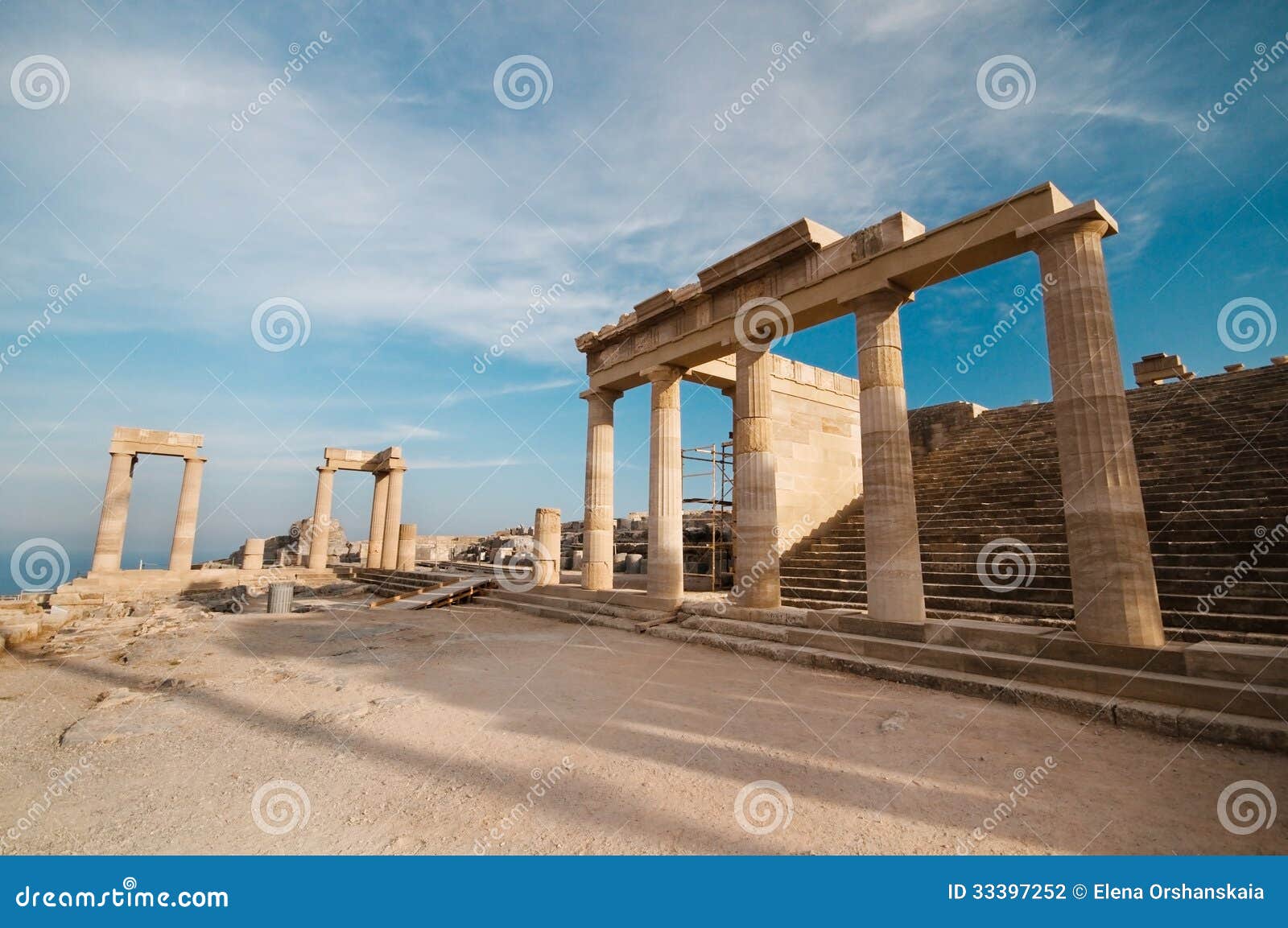 Rodos stock photo. Image of restoration, furlough, column - 33397252