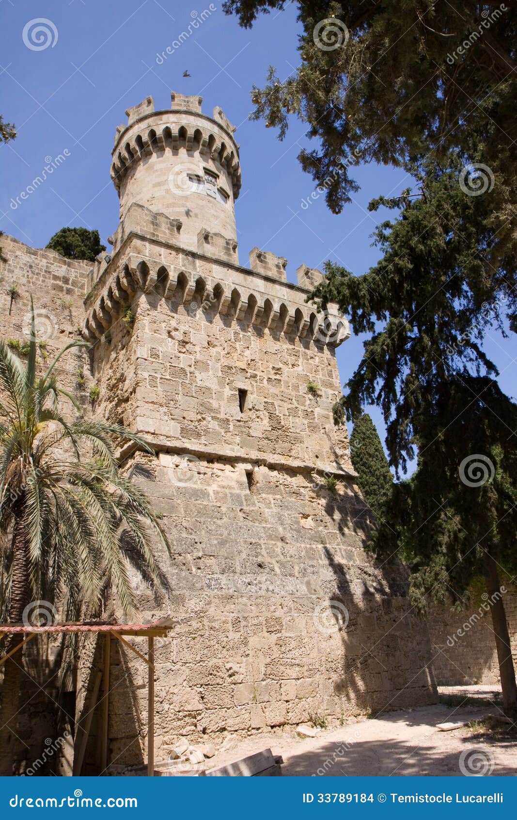 Rodos castle stock photo. Image of knight, isle, rock - 33789184