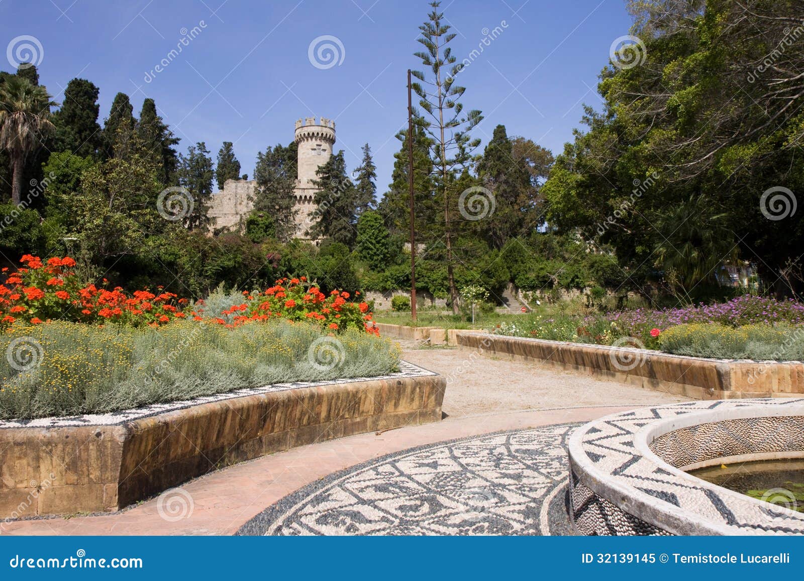 Rodos castle stock image. Image of vacation, building - 32139145