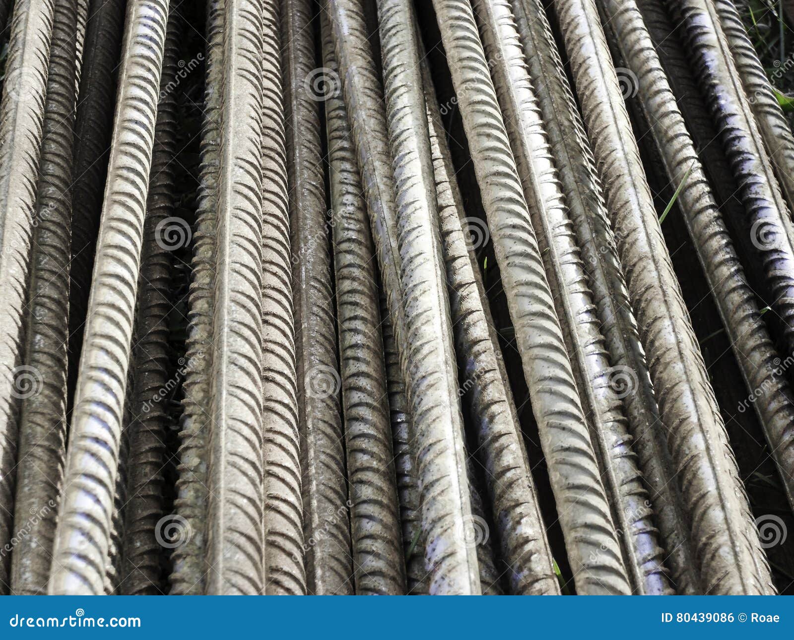 Rods of reinforcing steel stock photo. Image of abstract - 80439086