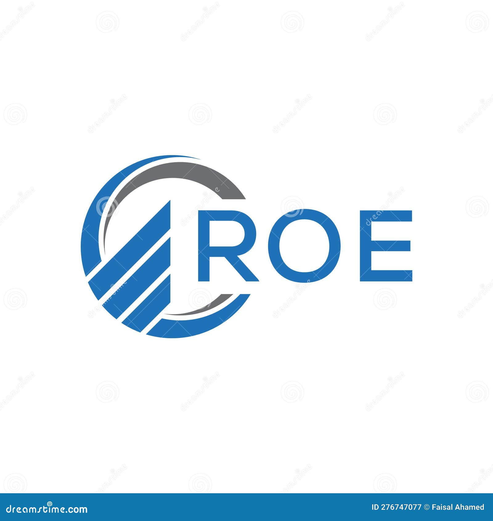 ROE Abstract Technology Logo Design on White Background. ROE Creative ...