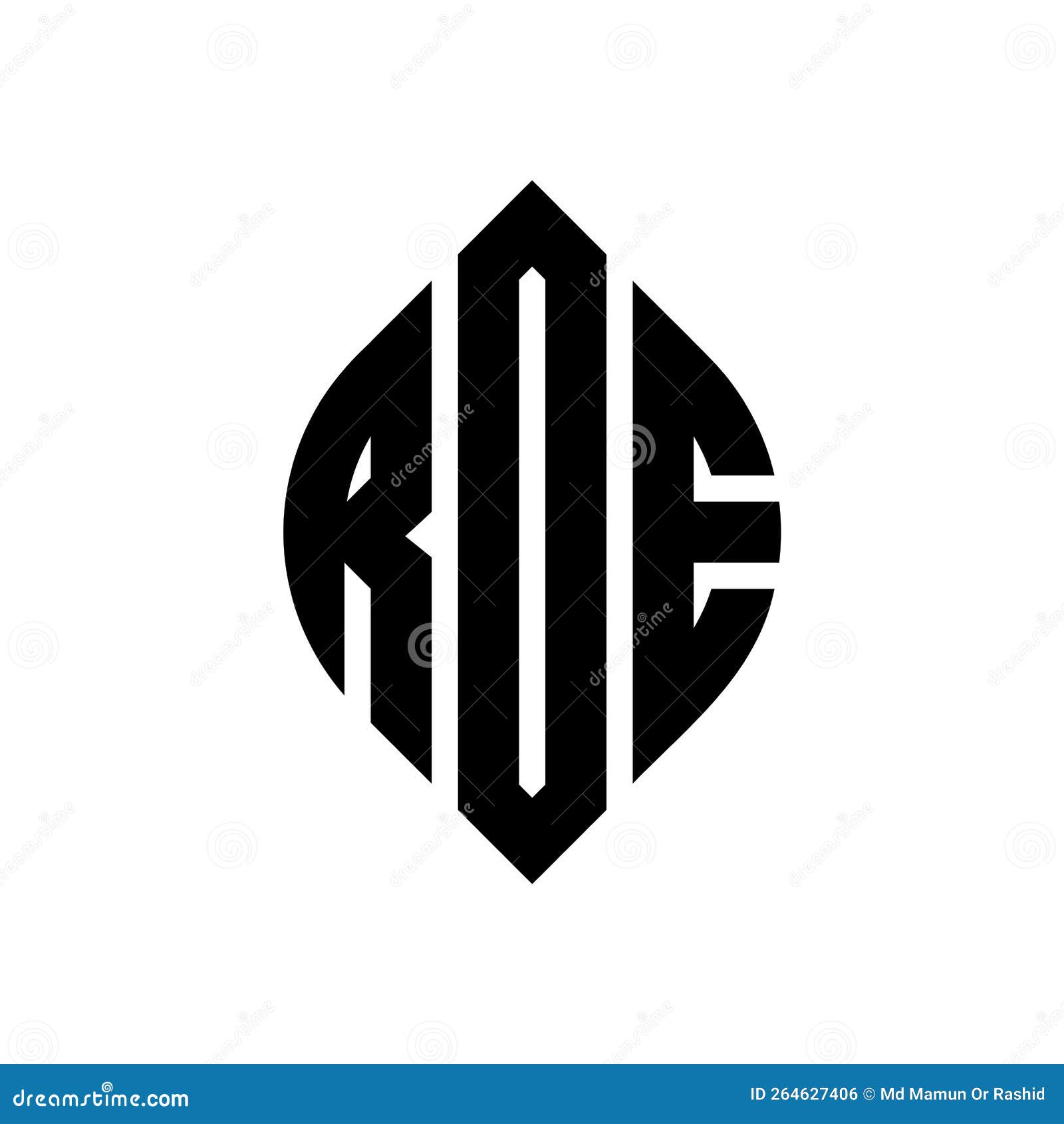 ROE Circle Letter Logo Design with Circle and Ellipse Shape. ROE ...