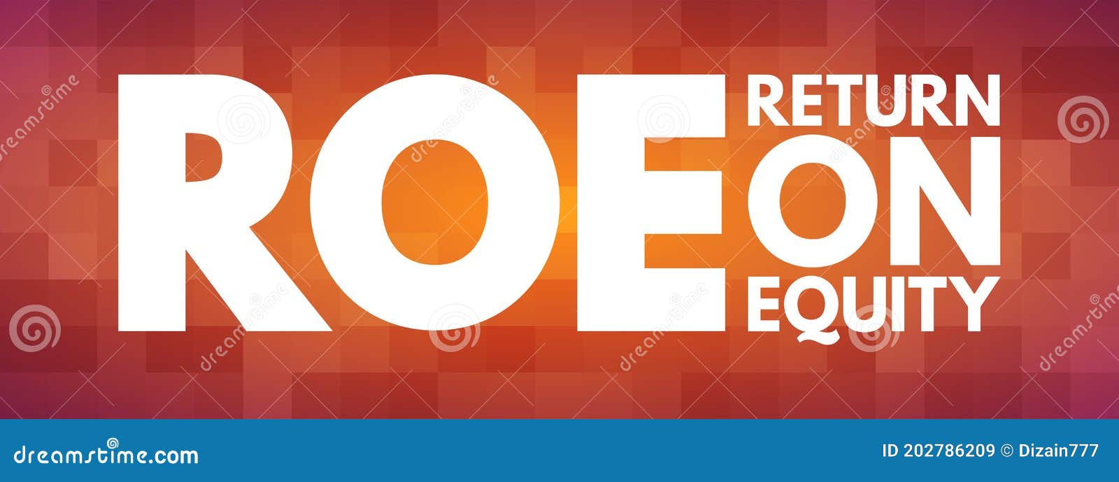 ROE - Return on Equity Acronym, Business Concept Stock Illustration ...