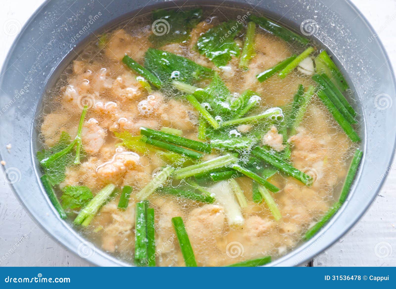 Roe soup stock photo. Image of pepper, oriental, garlic - 31536478