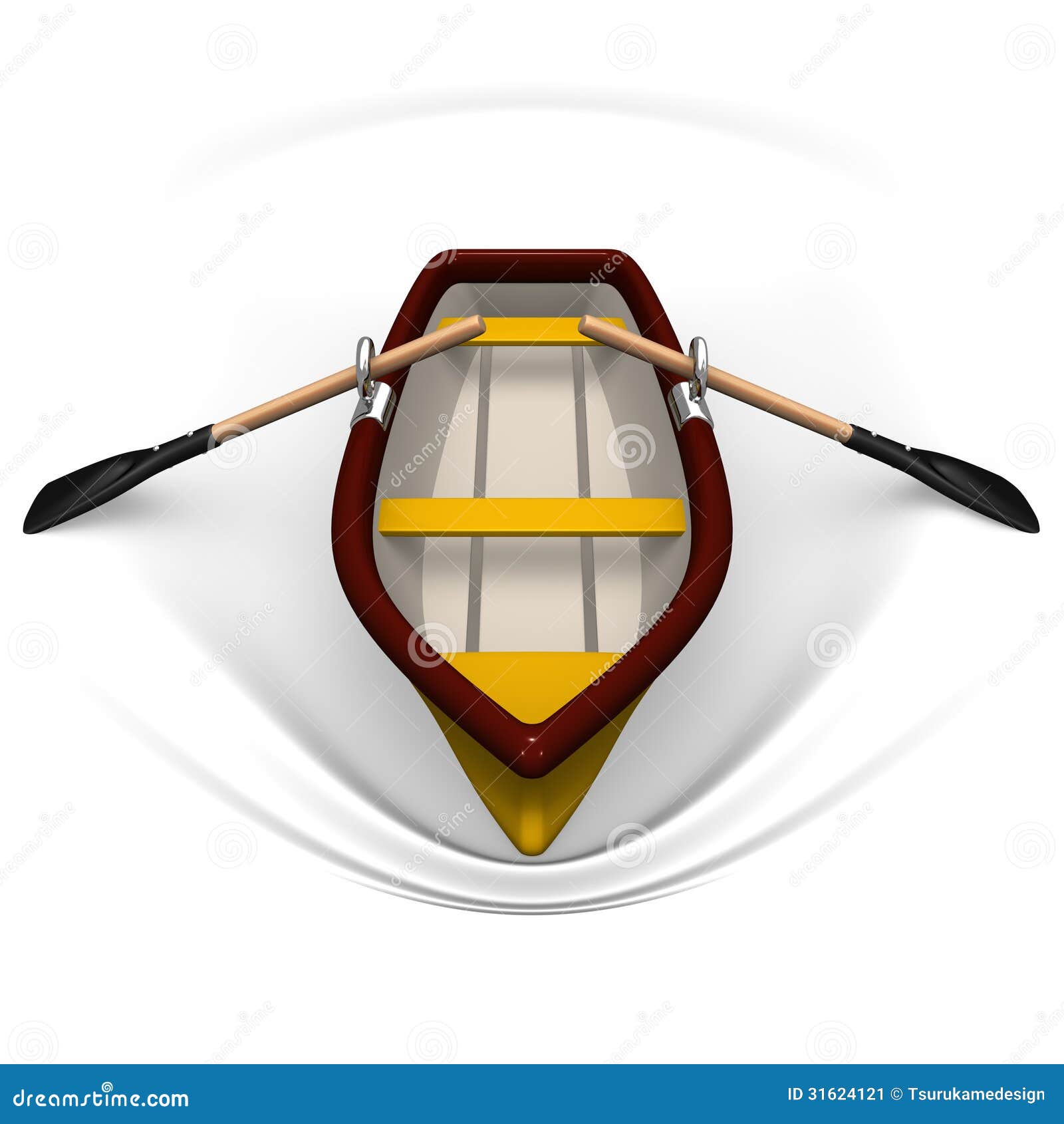 Roeiboot Front View stock illustratie. Illustration of park - 31624121