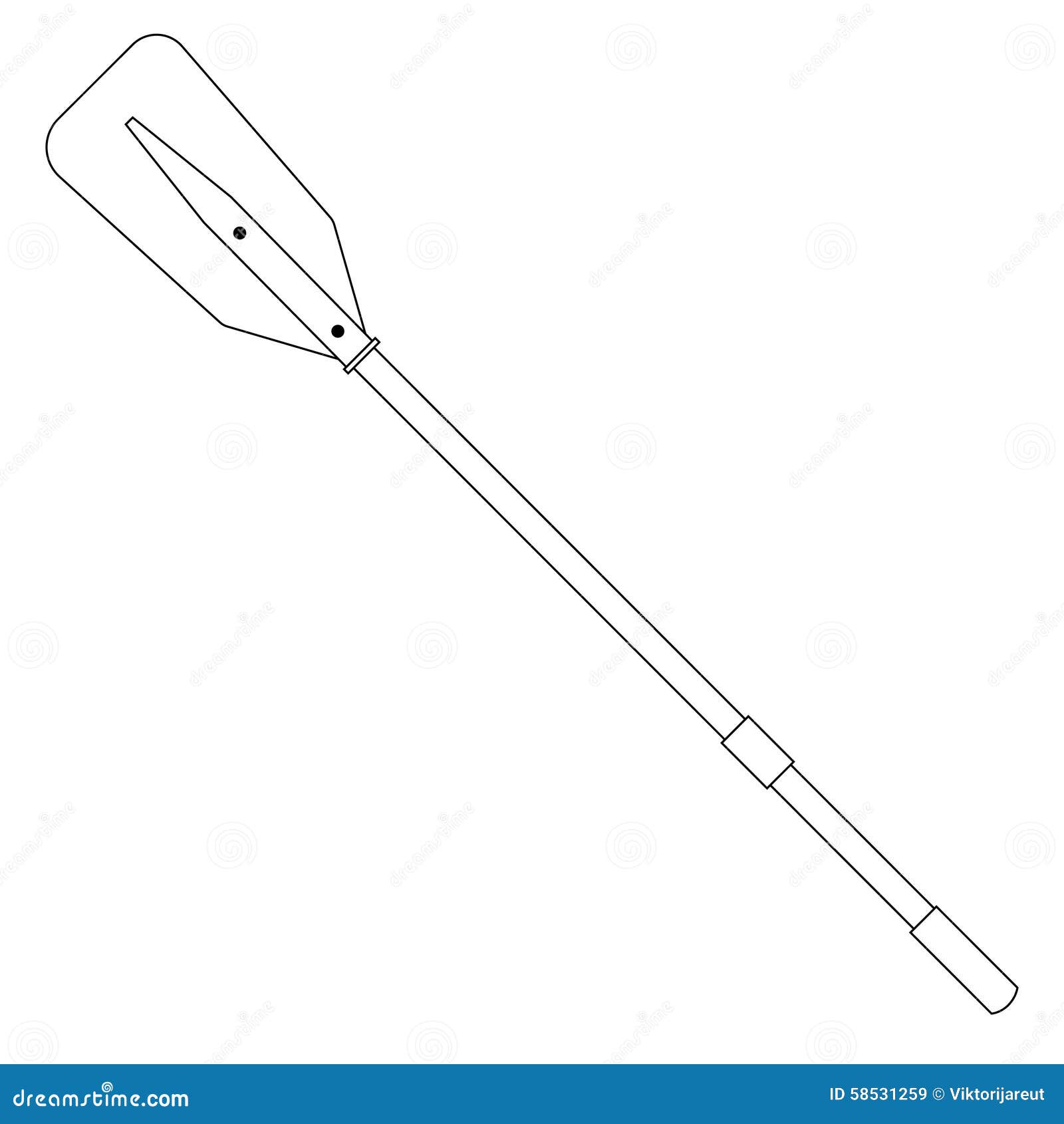 Roeiende roeispaan stock illustratie. Illustration of pictogram - 58531259
