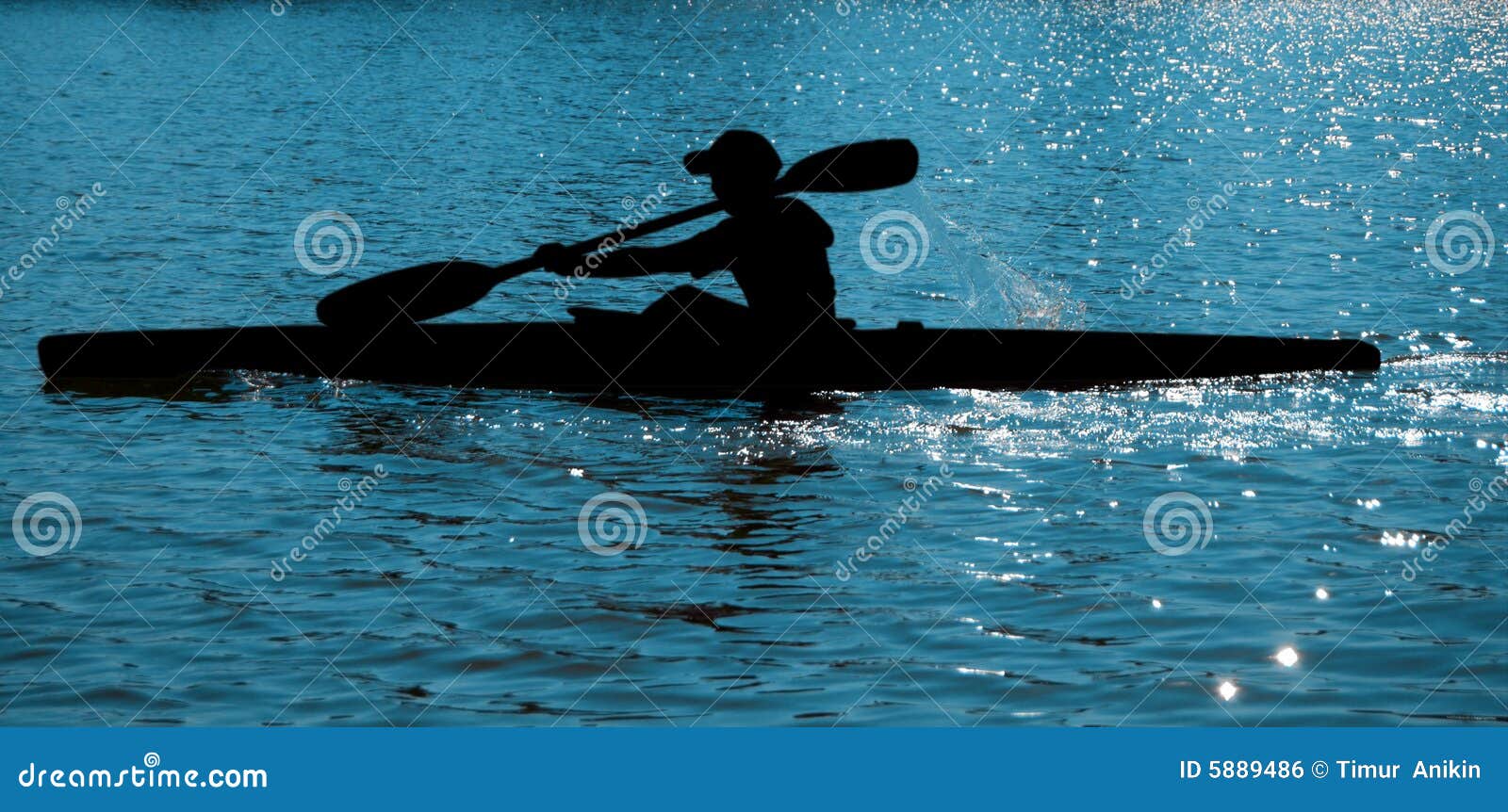 Roeier (kayaker) Op Het Water Picture. Image: 5889486