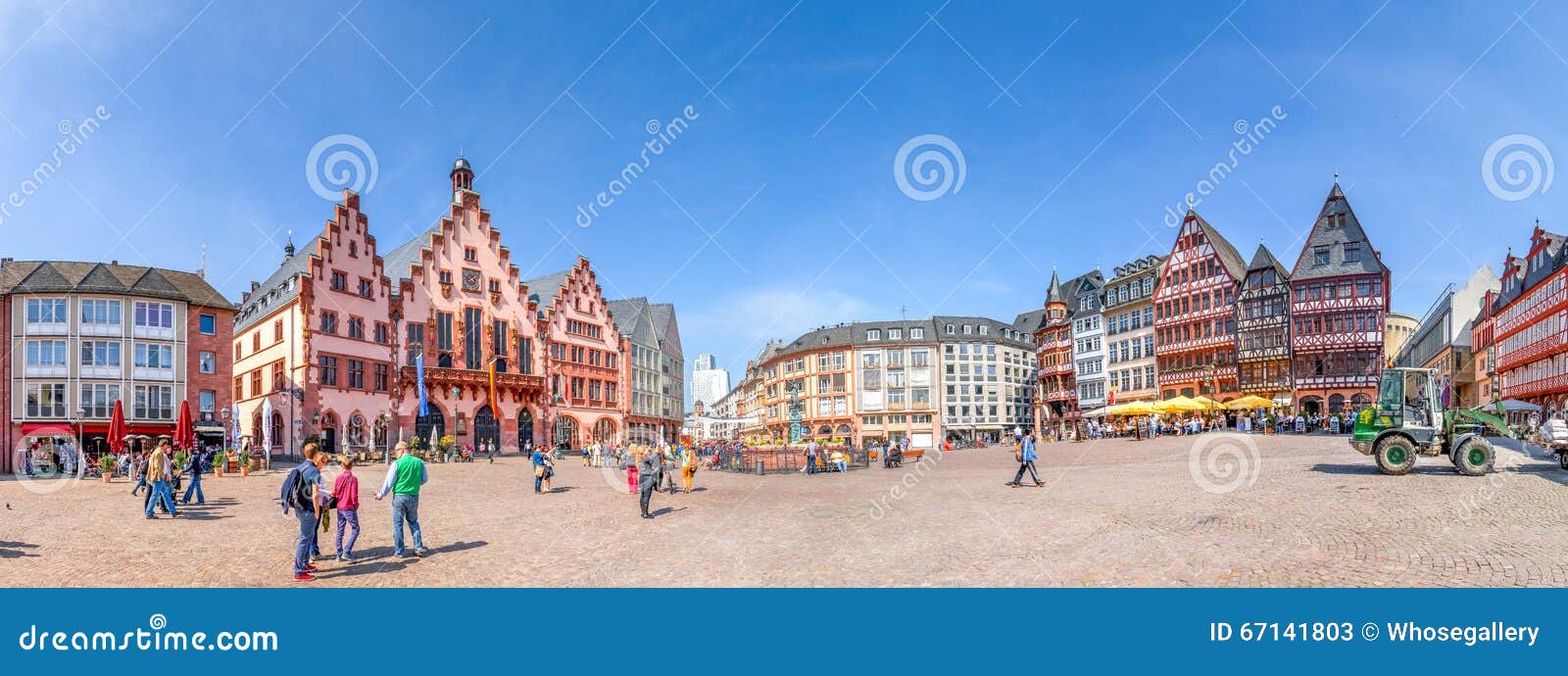 Roemer, Frankfurt Panorama editorial stock photo. Image of romerberg ...