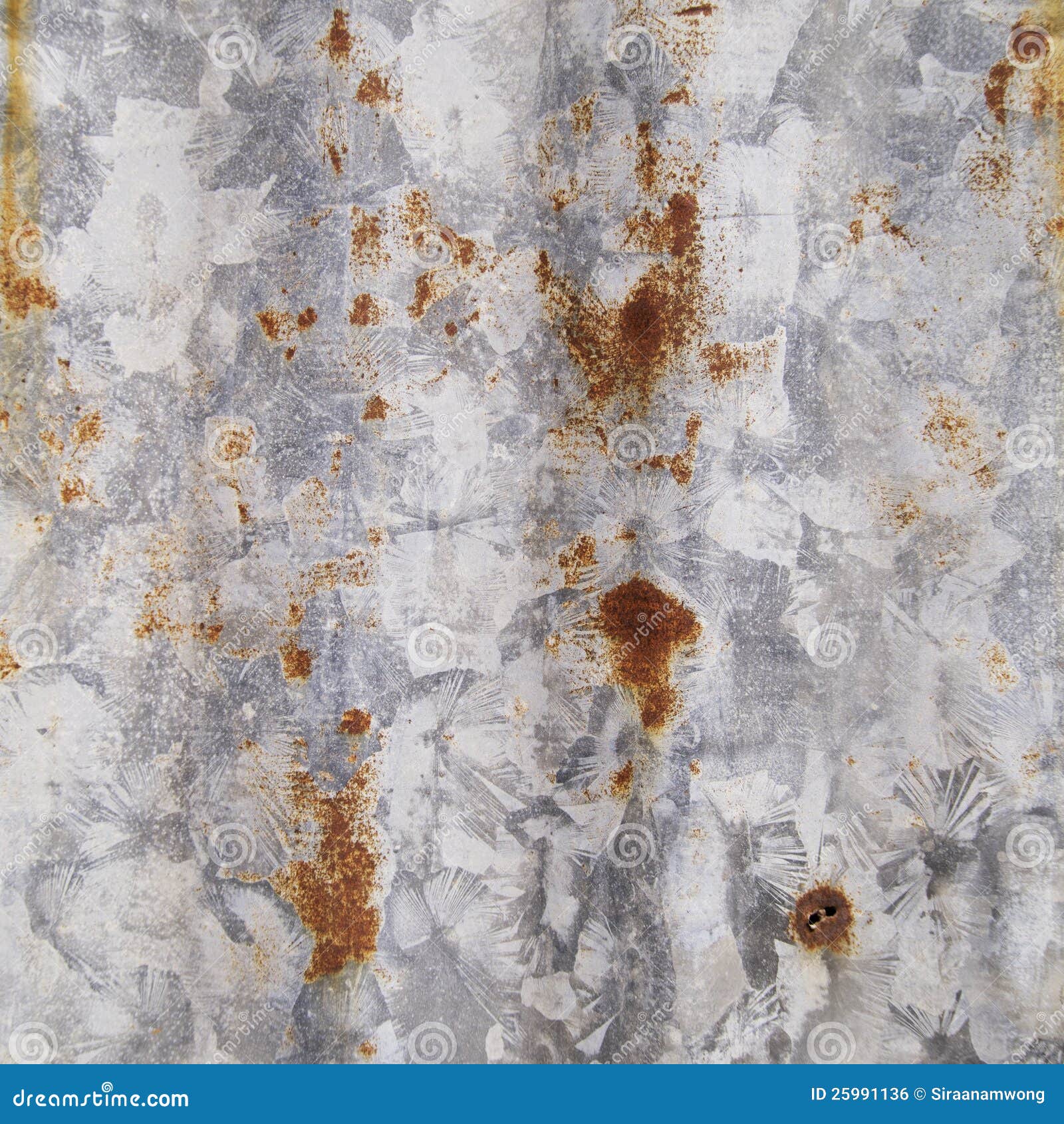 Roest Op Het Gegalvaniseerde Staal Stock Foto - Image of roestig, grijs ...