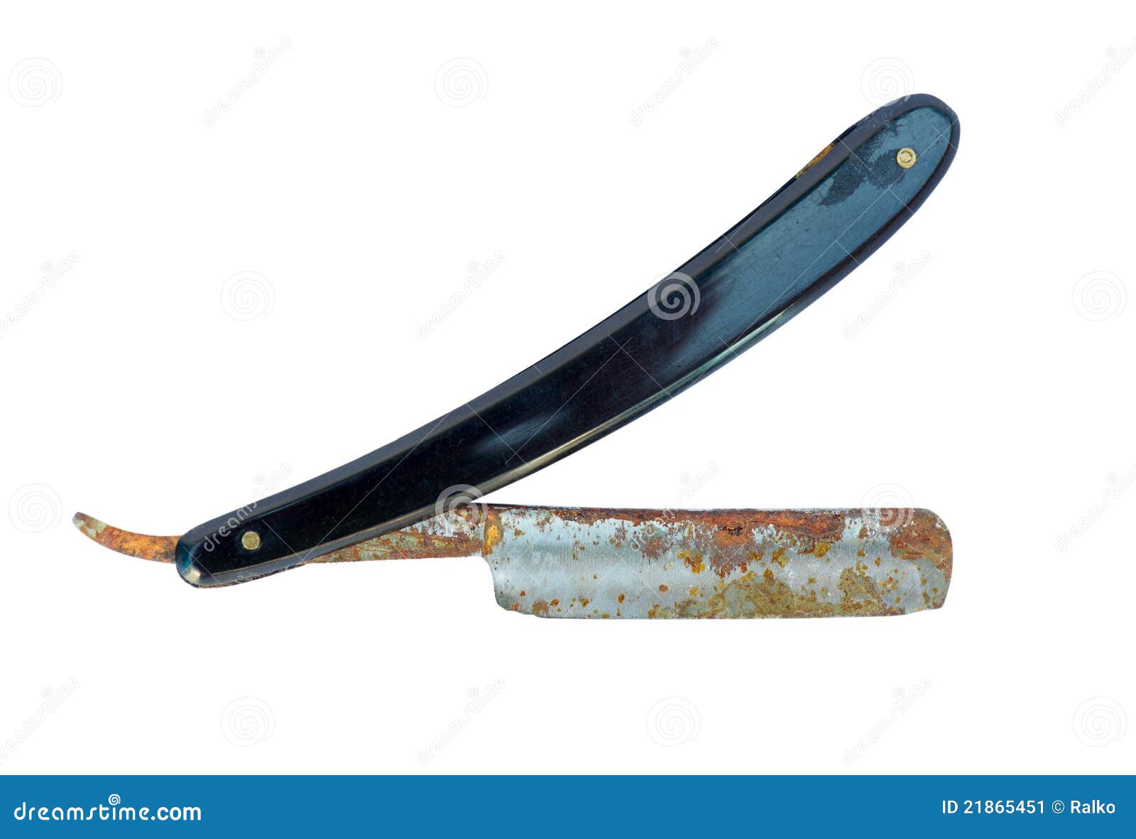 Roestig open scheermes stock afbeelding. Image of voorwerp - 21865451