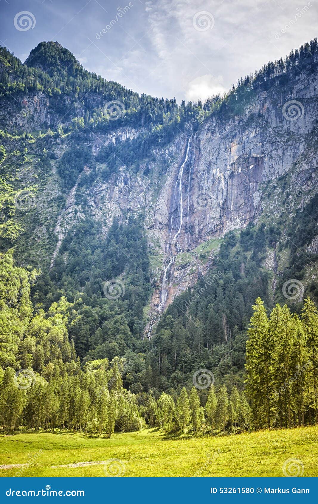 Roethbachfall stock photo. Image of alps, koenigssee - 53261580