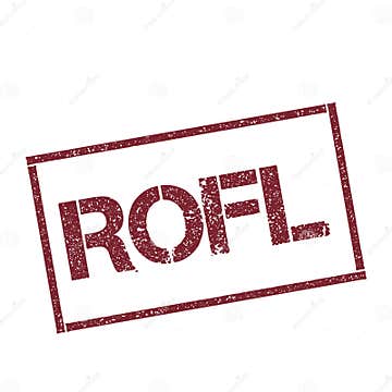 Rofl rectangular stamp. stock vector. Illustration of mess - 105619652