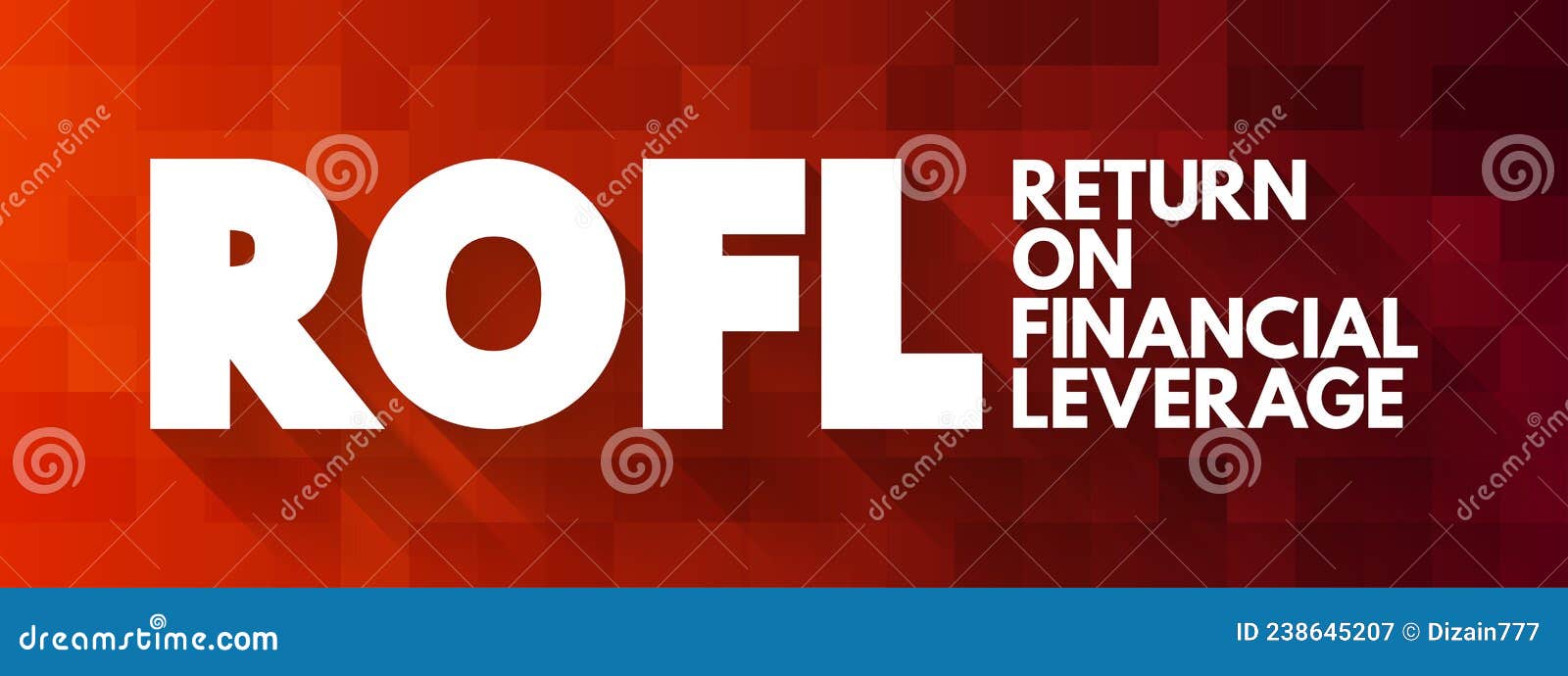 ROFL, Return On Financial Leverage. Concept With Keywords, People And ...