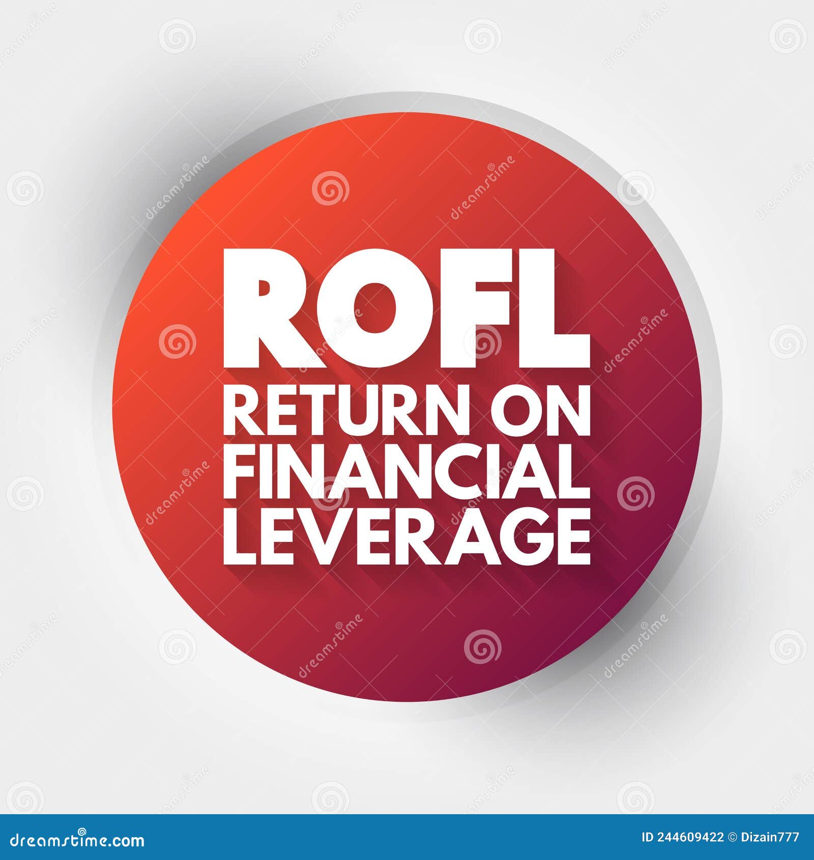 ROFL - Return on Financial Leverage Acronym, Business Concept ...