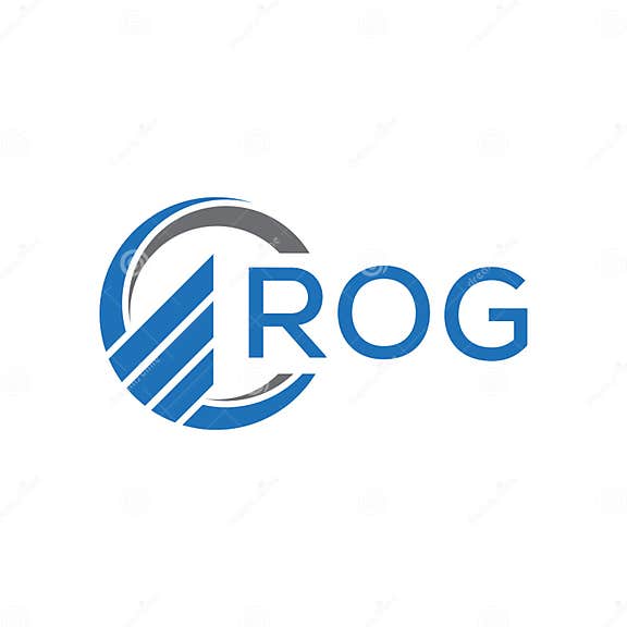 ROG Abstract Technology Logo Design on White Background. ROG Creative ...