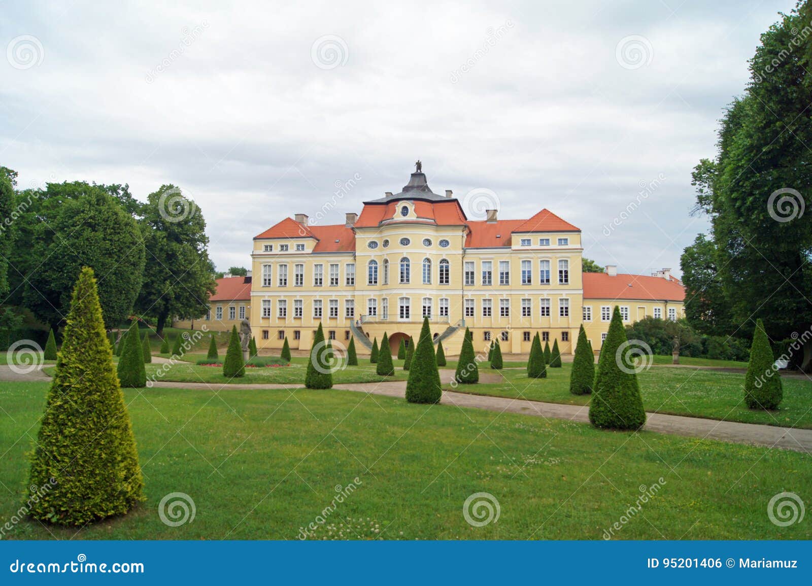 Poland:Rogalin palace stock photo. Image of naturebackground - 95201406