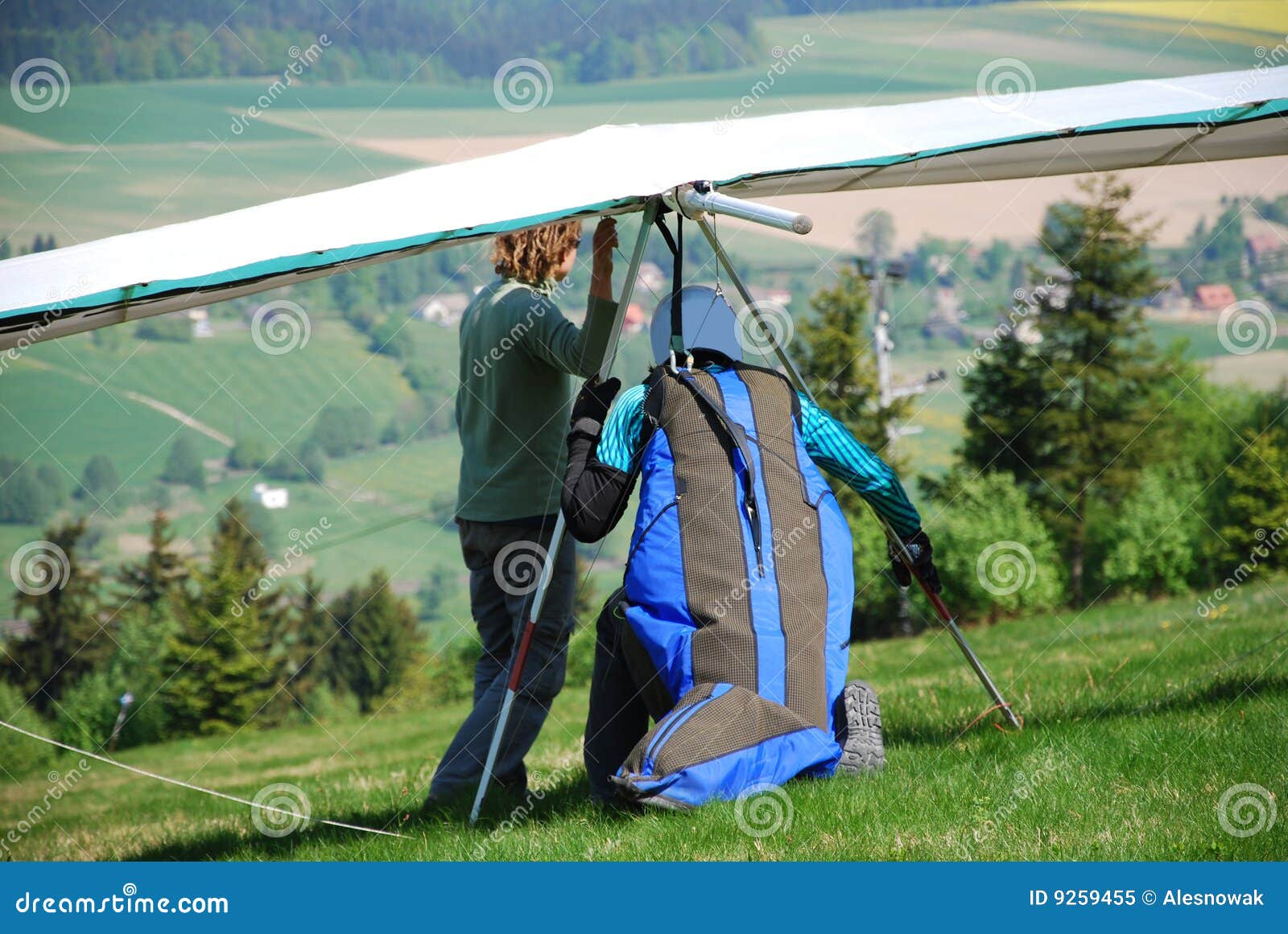 Rogallo stock image. Image of extreme, head, pilot, white - 9259455