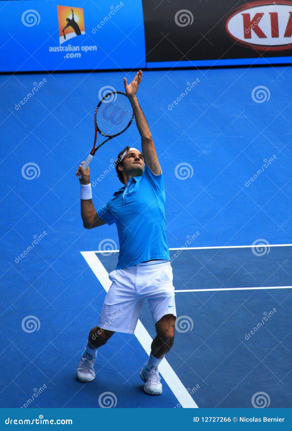 Roger Federer at the Australian Open 2010 Editorial Photo - Image of ...