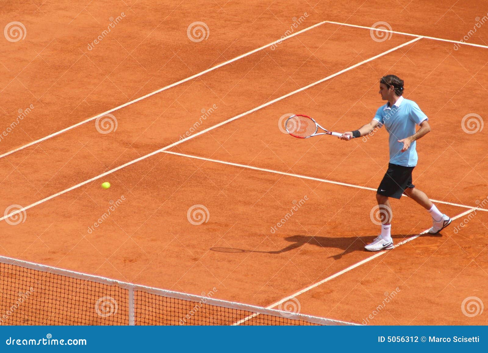 Roger Federer at Masters Series Montecarlo Editorial Photography ...