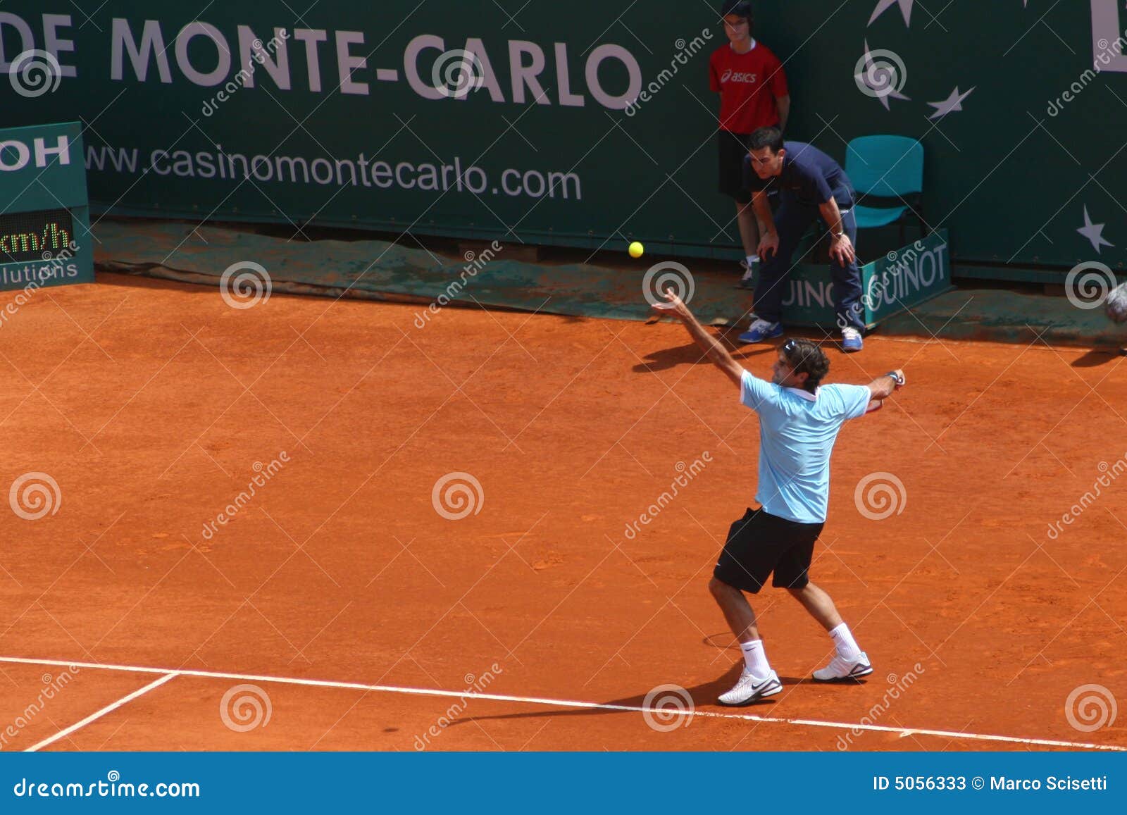 Roger Federer at Masters Series Montecarlo Editorial Stock Photo ...