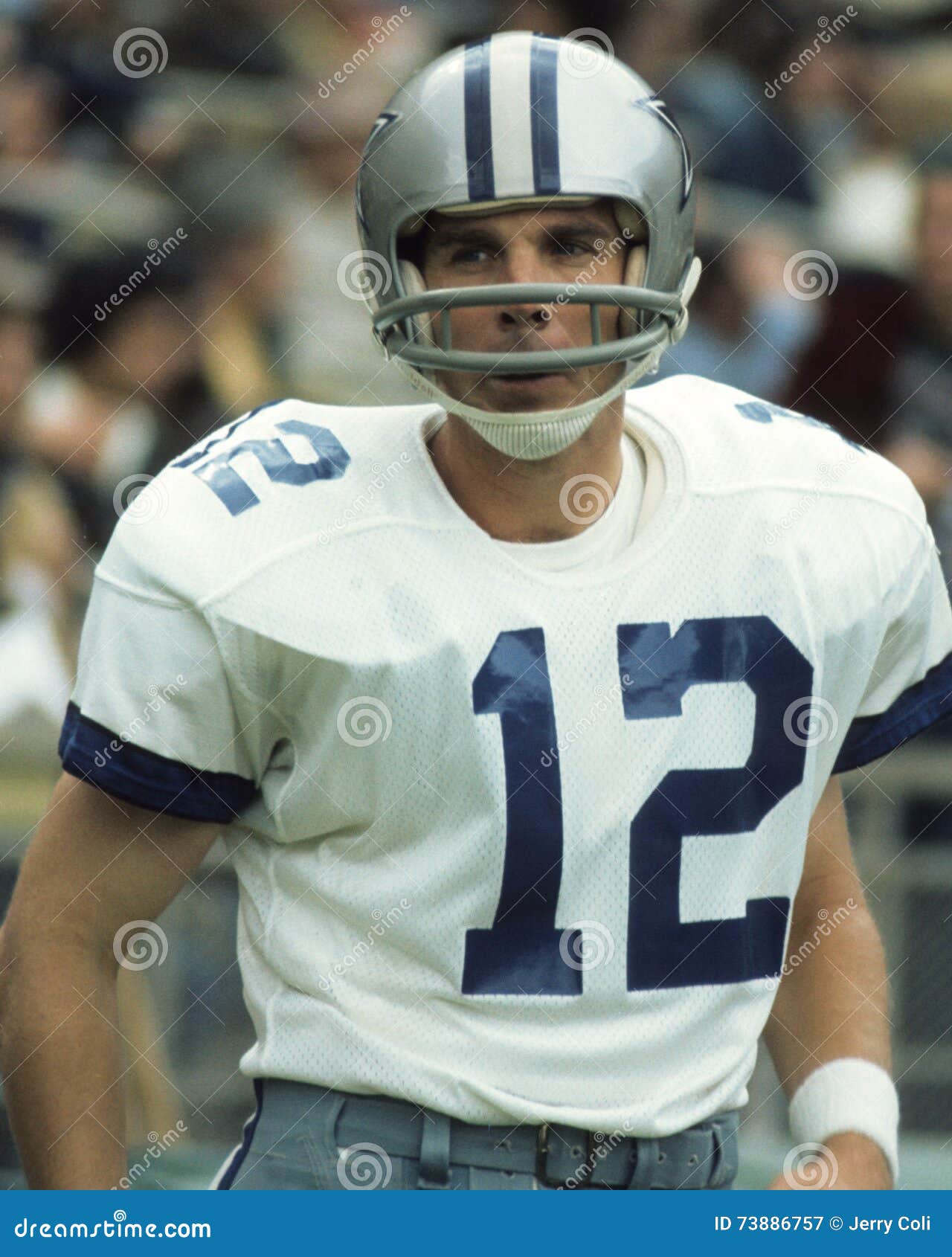 Roger Staubach fotografía editorial. Imagen de liga, color - 73886757