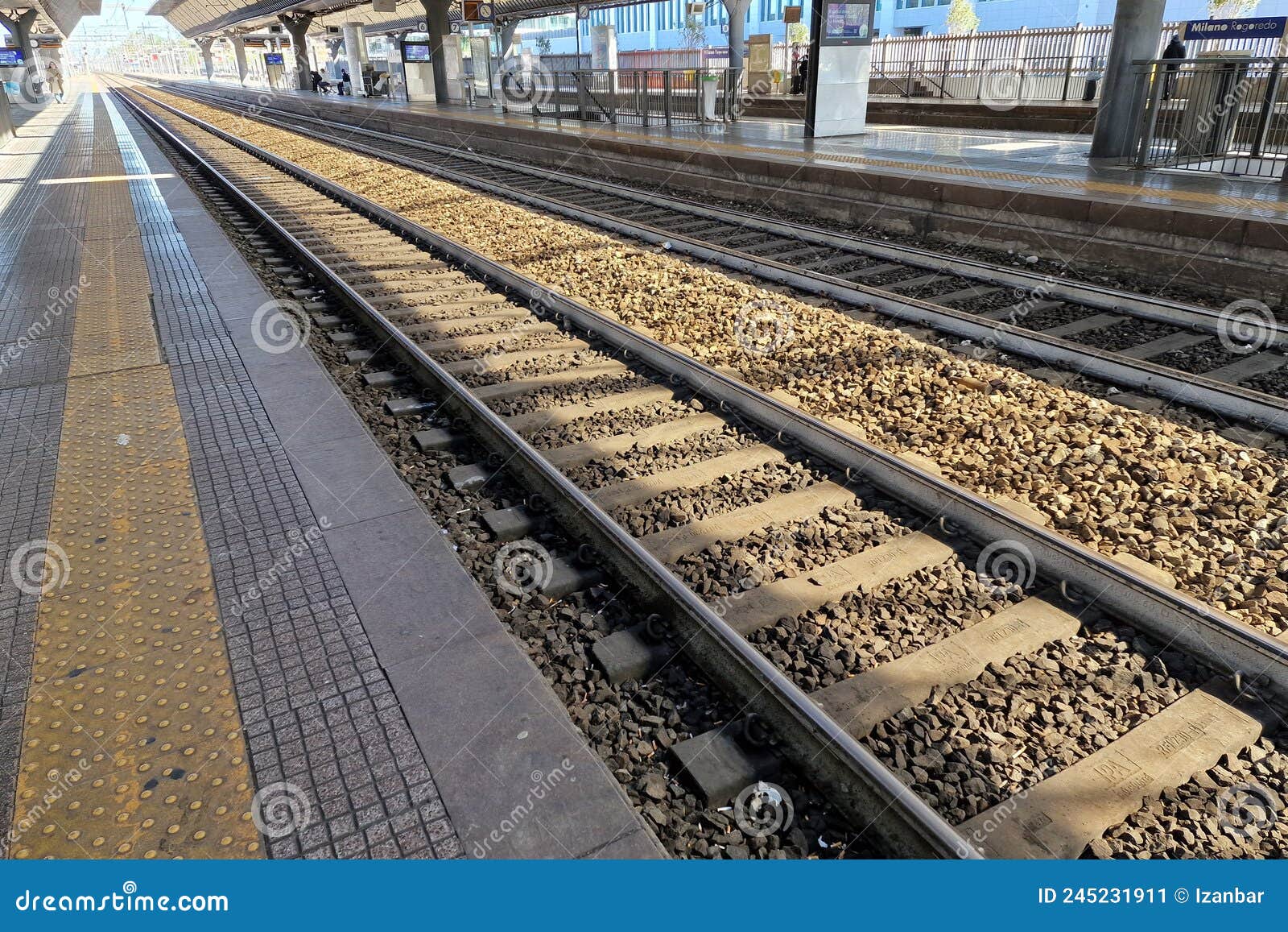 Rogoredo Milan Train Station Italy Stock Image - Image of milan, sign ...