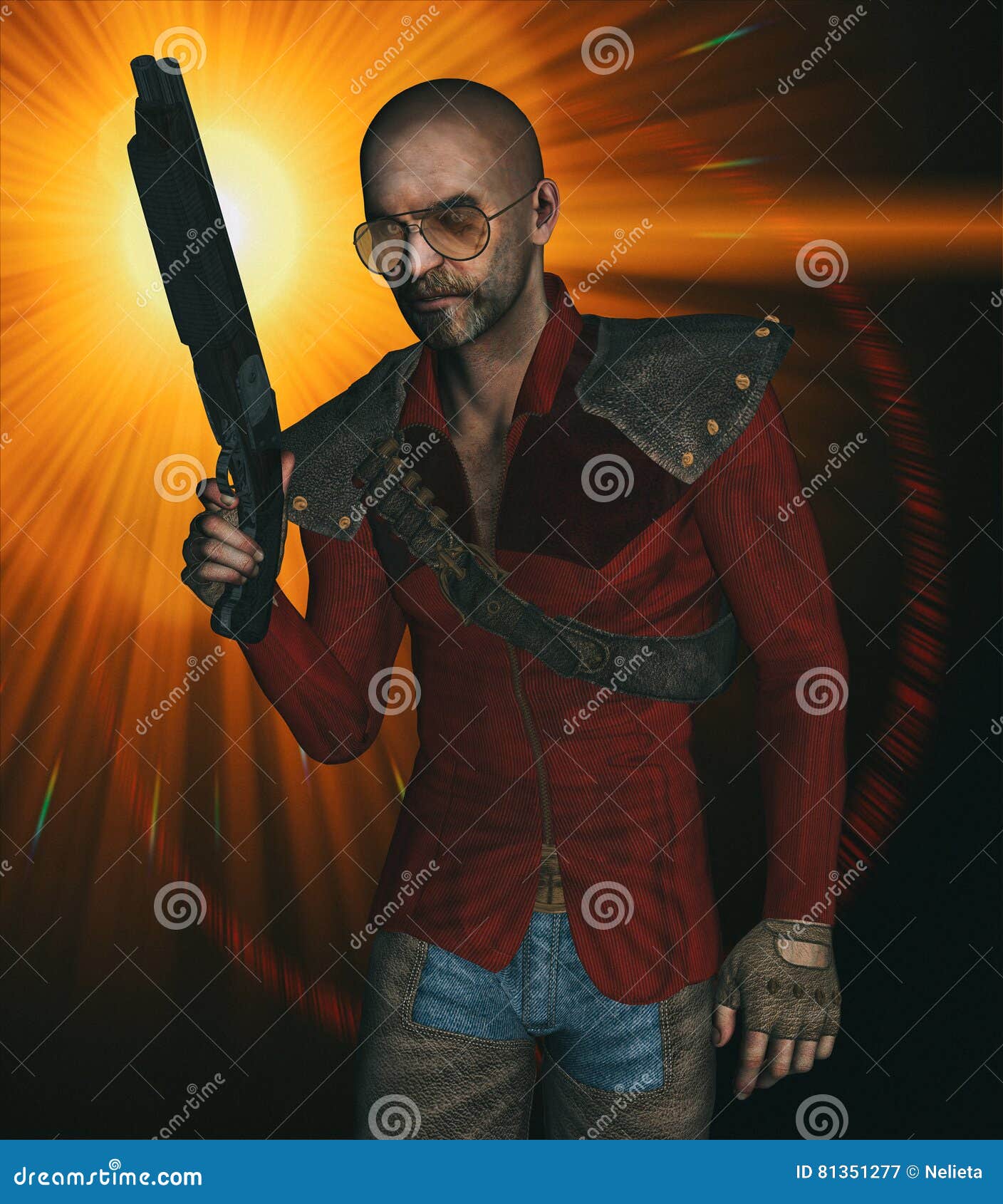 Rogue With Gun Stock Image | CartoonDealer.com #81351277