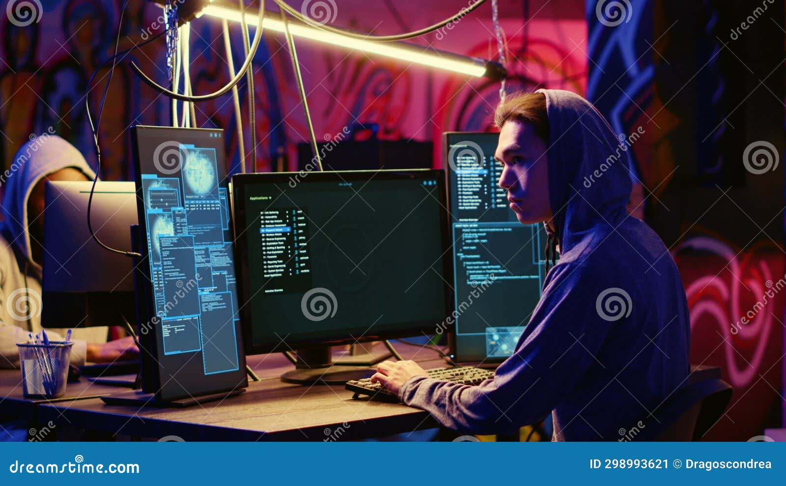 Hacker Focused on Cracking Devices Stock Video - Video of devices ...