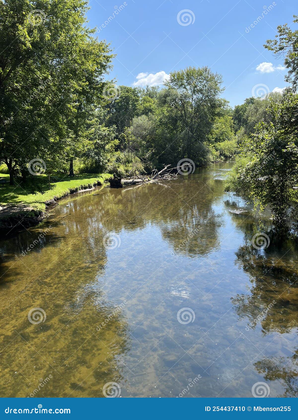 Rogue River in Rockford Michigan Stock Photo - Image of michigan ...