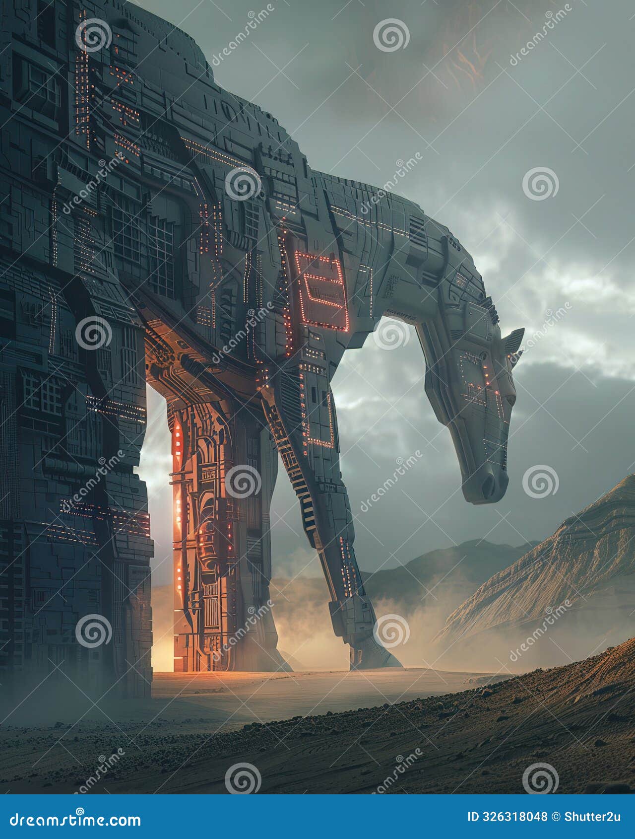 A Rogue Software Program Depicted As a Trojan Horse Sneaking into a ...